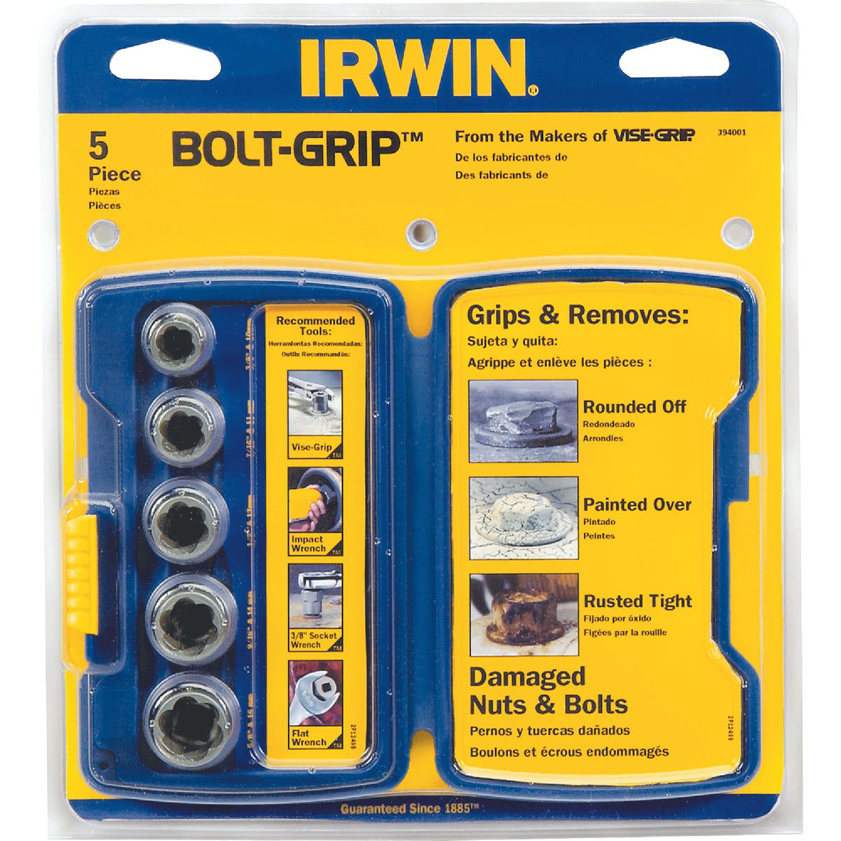 Irwin BOLT-GRIP 5-Piece Bolt Extractor Set | Do it Best