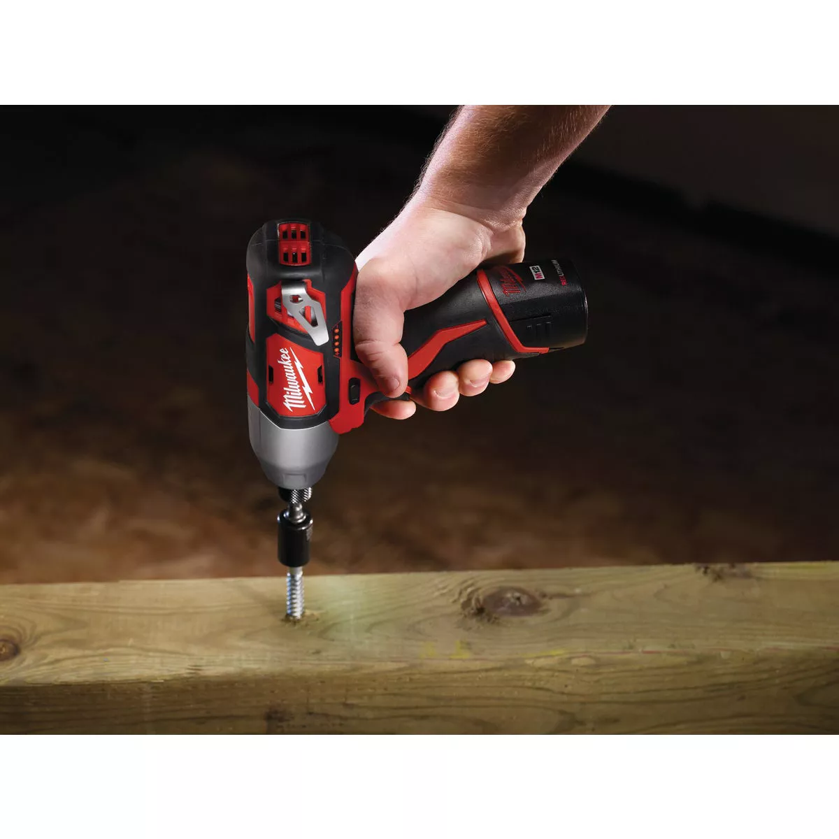 Milwaukee M12 1/4 In. Brushless Hex Cordless Impact Driver Kit with (2 ...