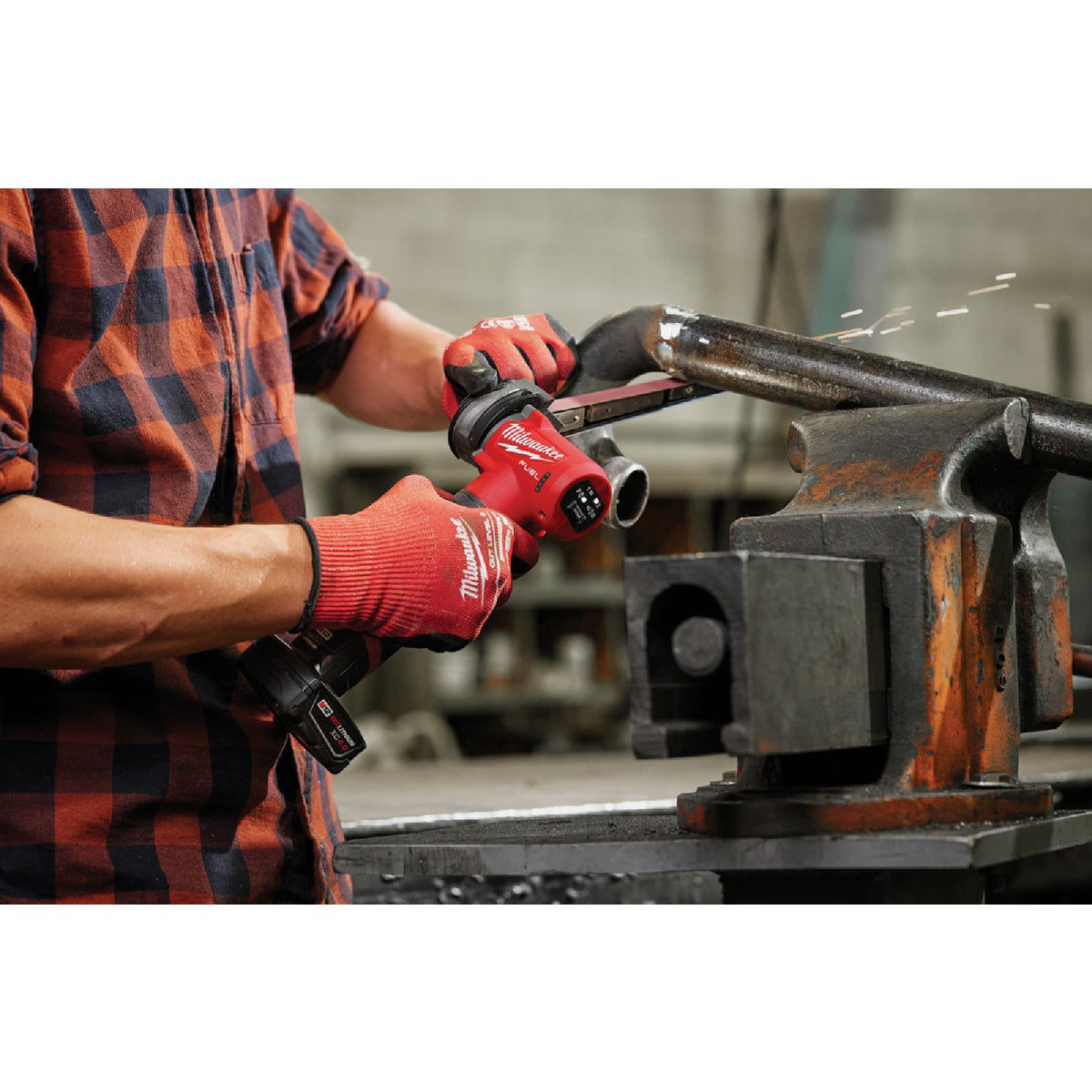 Milwaukee M12 FUEL Brushless 3/8 In. x 13 In. Cordless Bandfile (Tool ...