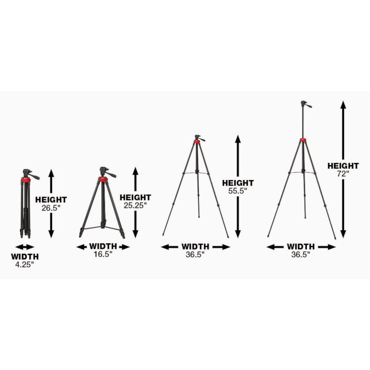 Milwaukee 1/4 In.-20 Laser Level Tripod | Do it Best