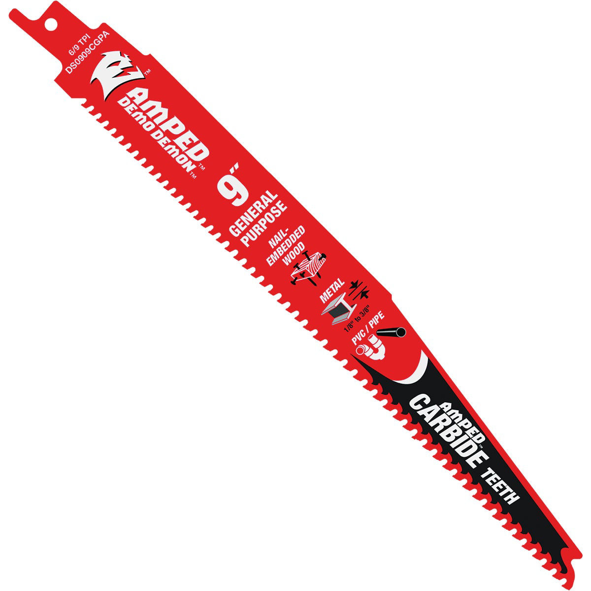 Diablo Demo Demon 9 In. Amped Carbide General Purpose Recirocating Saw ...