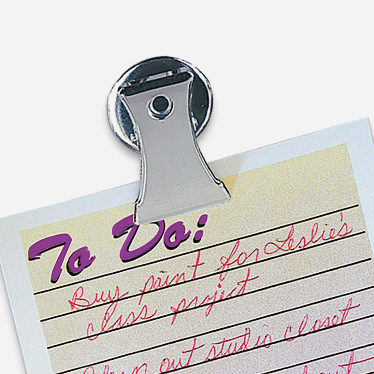 Master Magnetics 1 In. Dia. Chrome Magnetic Note Holder Clip (2-Pack ...