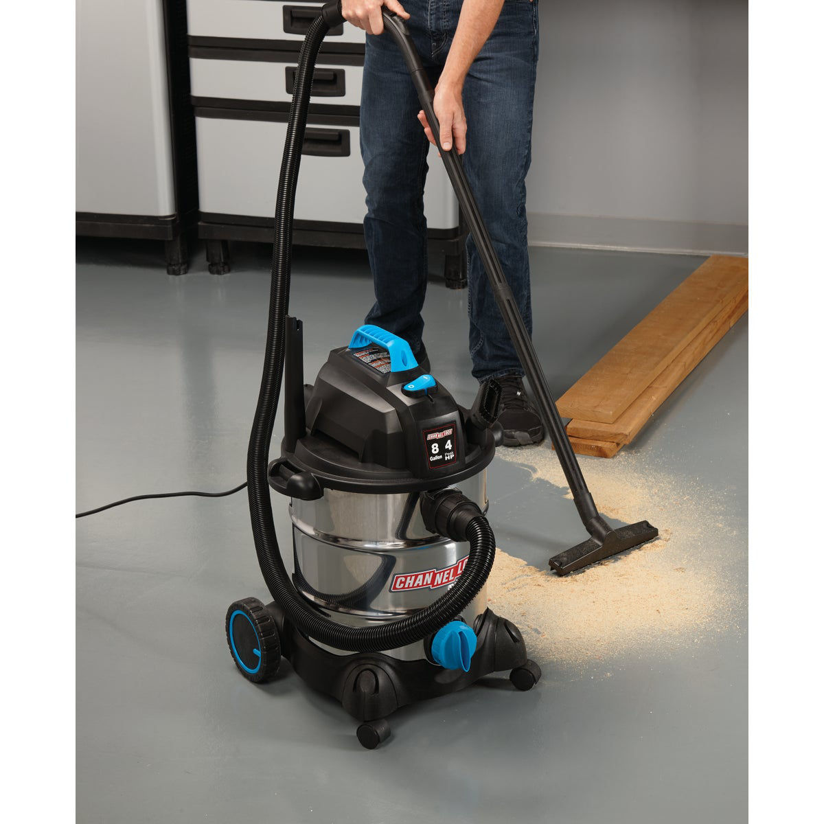 Channellock 8 Gal. 4.0-Peak HP Stainless Steel Wet/Dry Vacuum | Do it Best