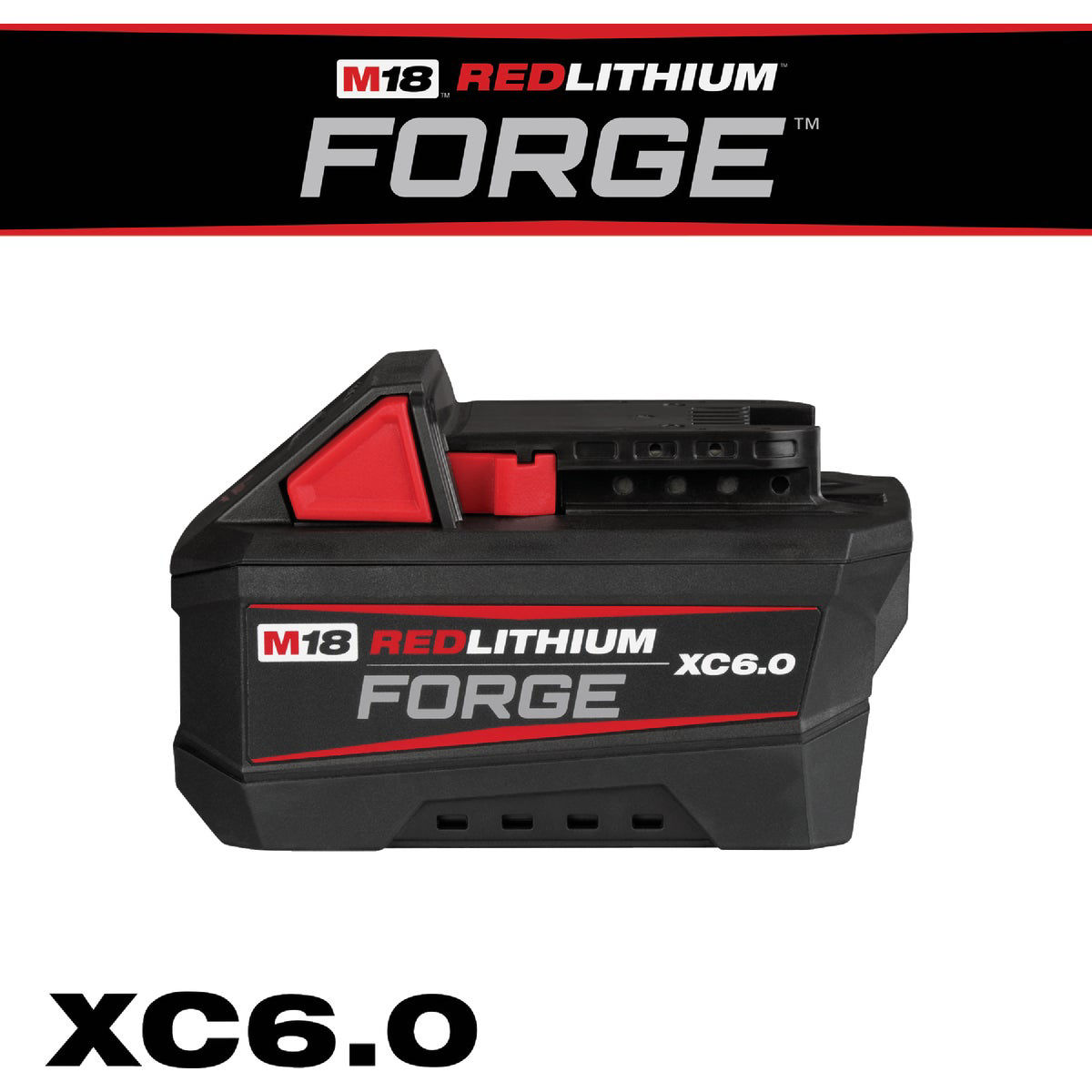 Milwaukee M18 REDLITHIUM FORGE Lithium-Ion High Output XC 6.0 Ah ...