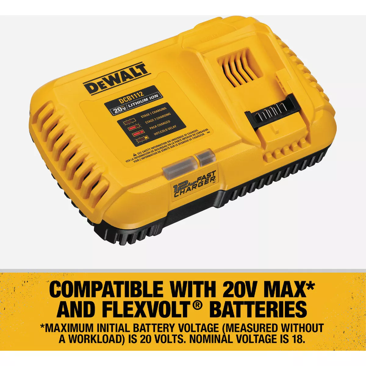 DEWALT 20V/60V MAX Lithium-Ion 12-Amp Fan Cooled Fast Battery Charger | Do it Best