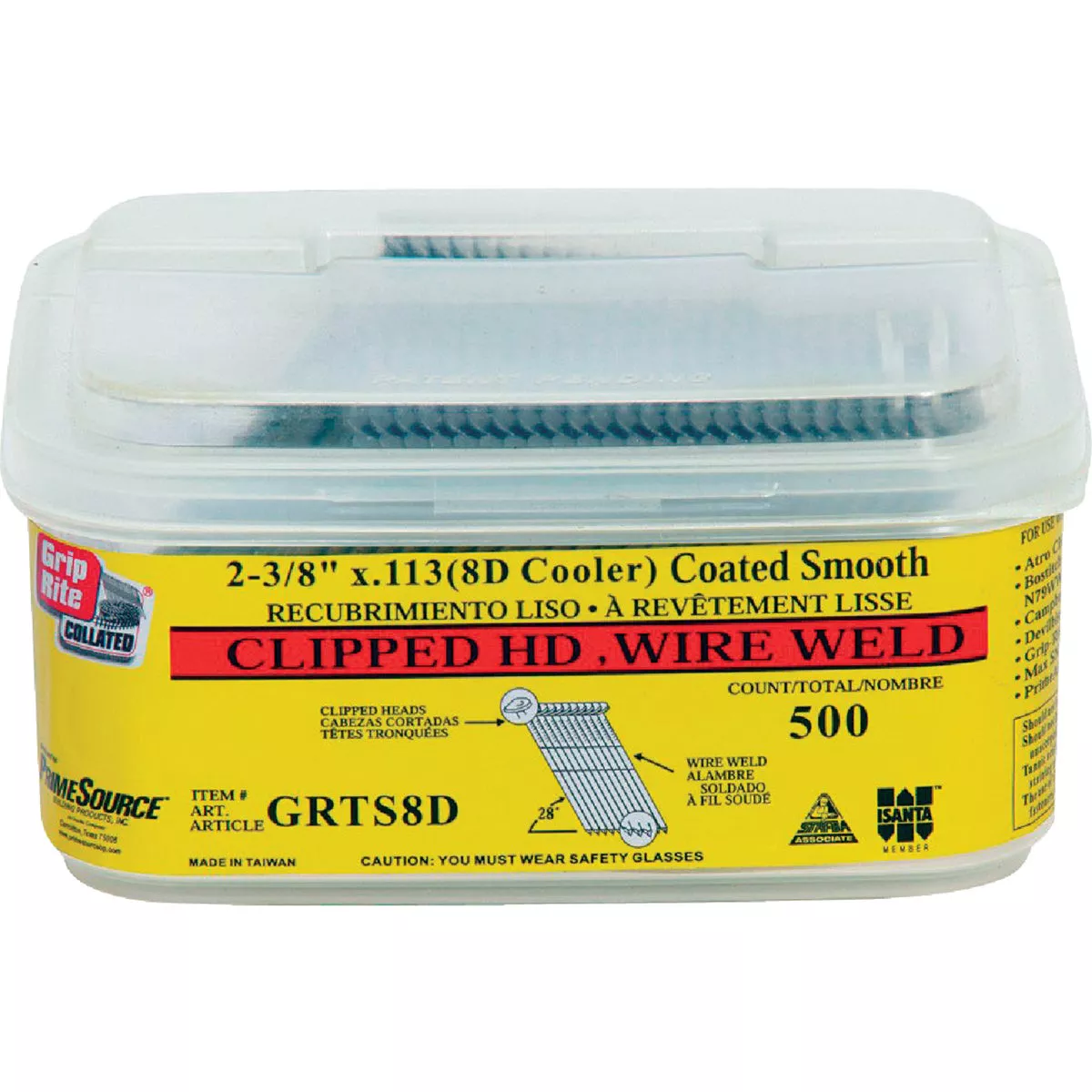 Grip-Rite 28 Degree Wire Weld Hot-Dipped Galvanized Offset Round Head ...