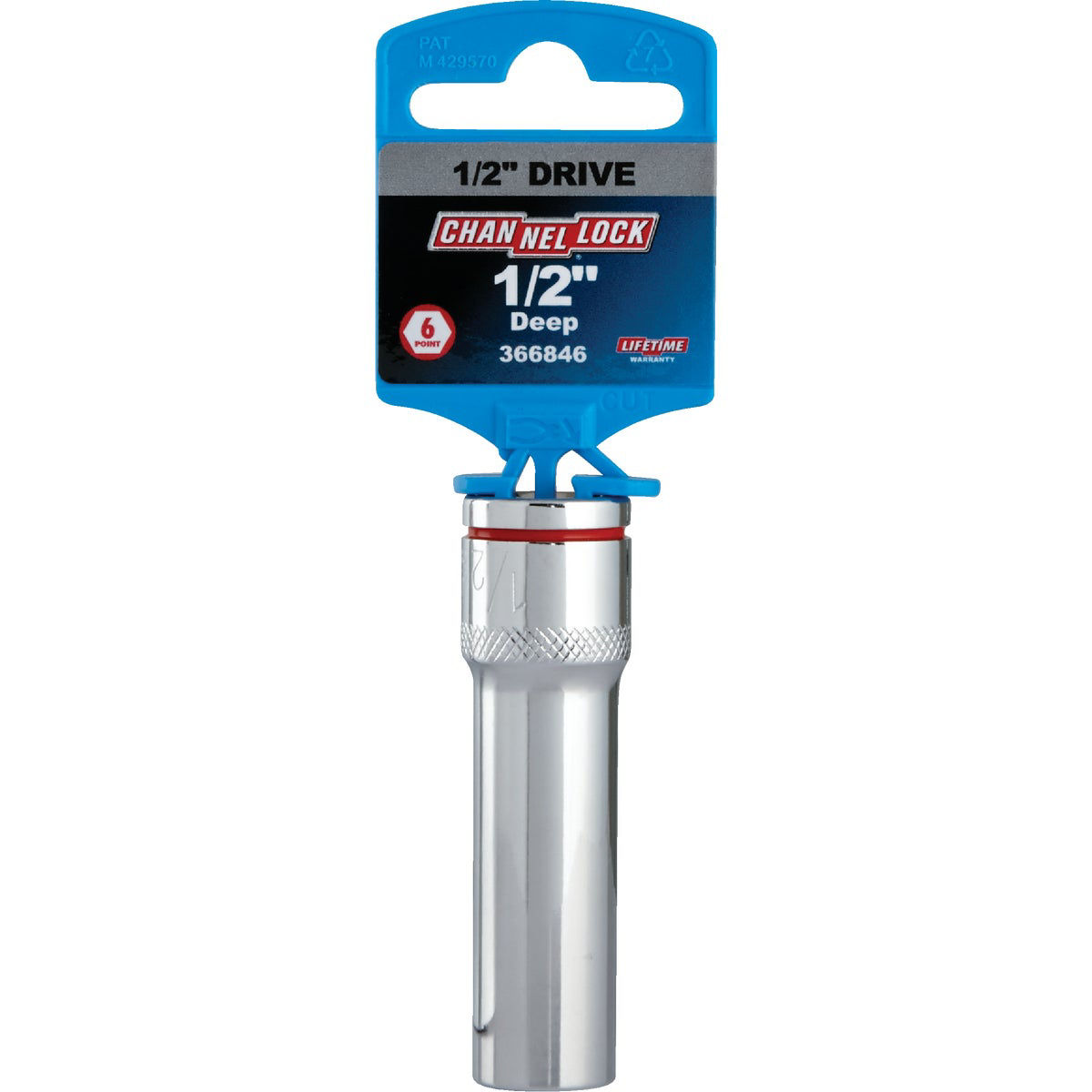 Channellock 1/2 In. Drive 1/2 In. 6-Point Deep Standard Socket | Do it Best