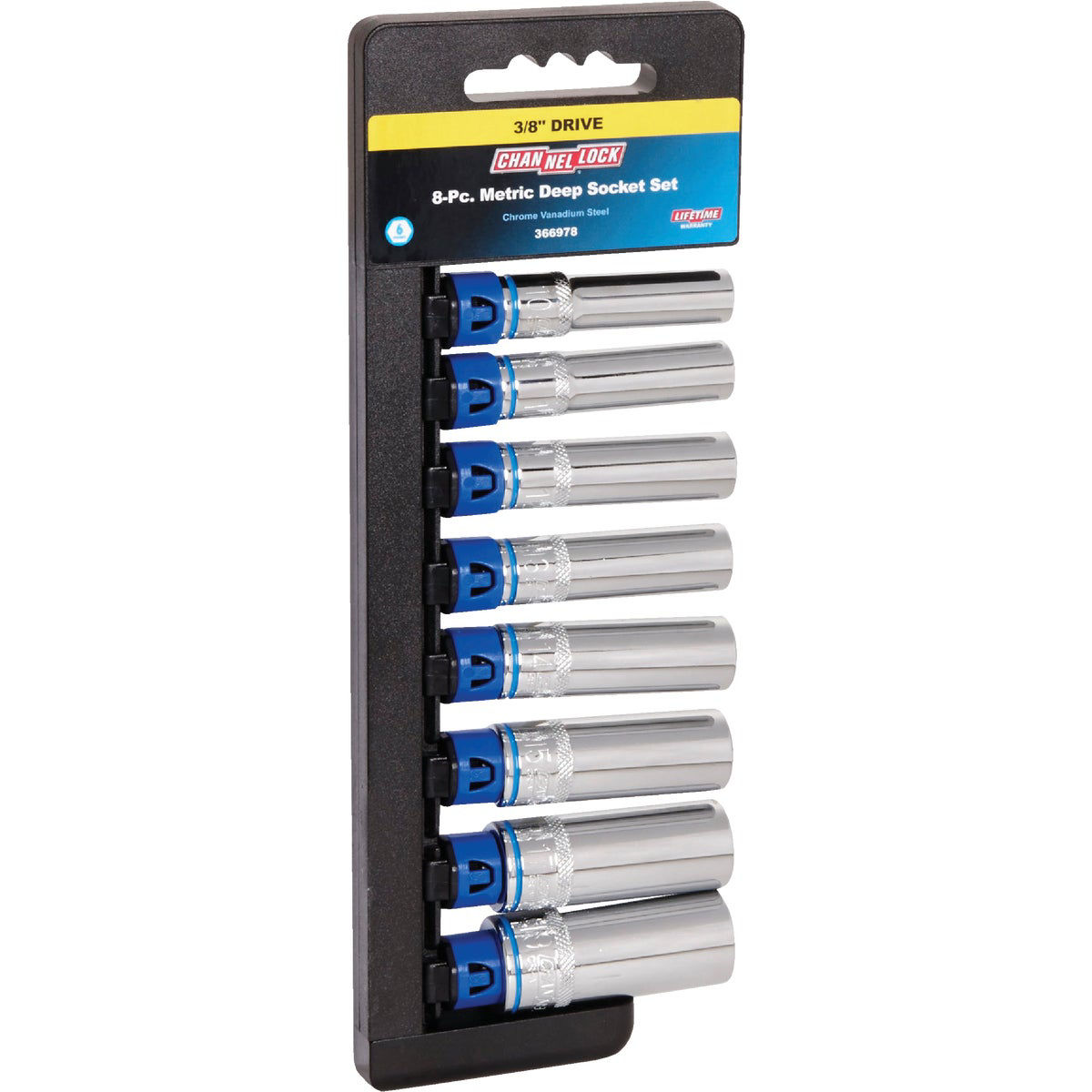 Channellock Metric 3/8 In. Drive 6-Point Deep Socket Set (8-Piece) | Do ...