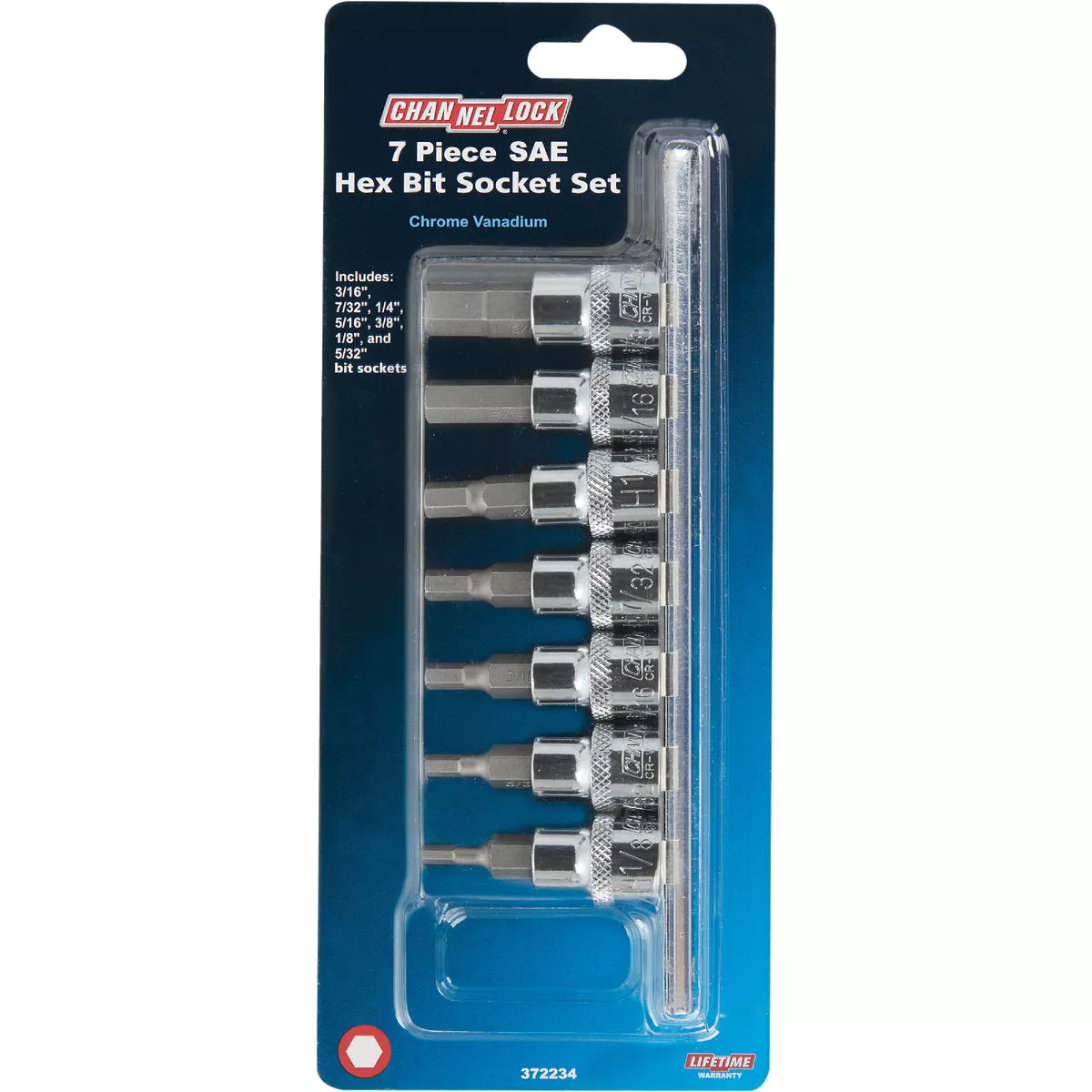 Channellock SAE 3/8 In. Drive 6-Point Hex Bit Socket Set (7-Piece) | Do ...