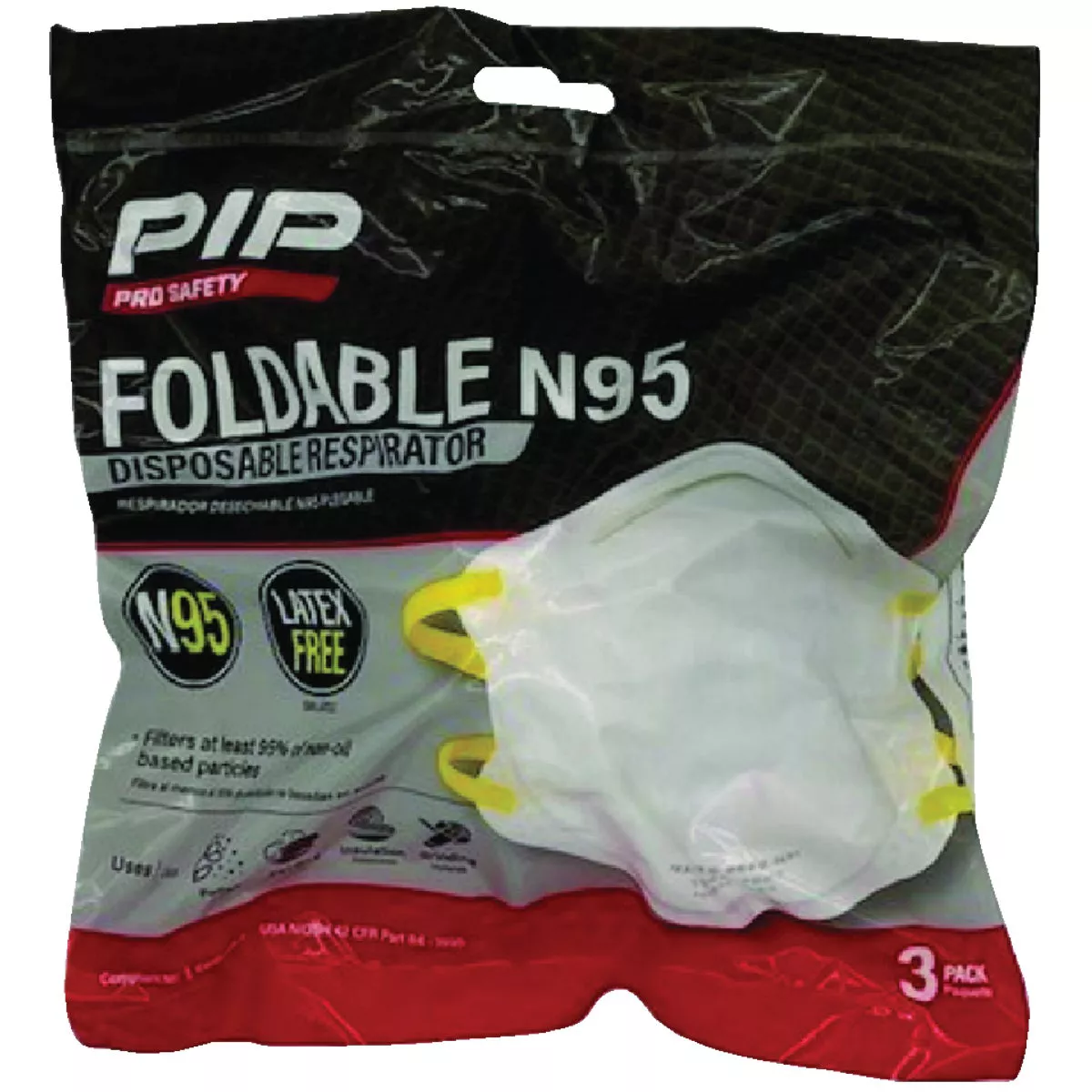PIP Pro Safety Foldable N95 Disposable Respirator (3-Pack) | Do it Best
