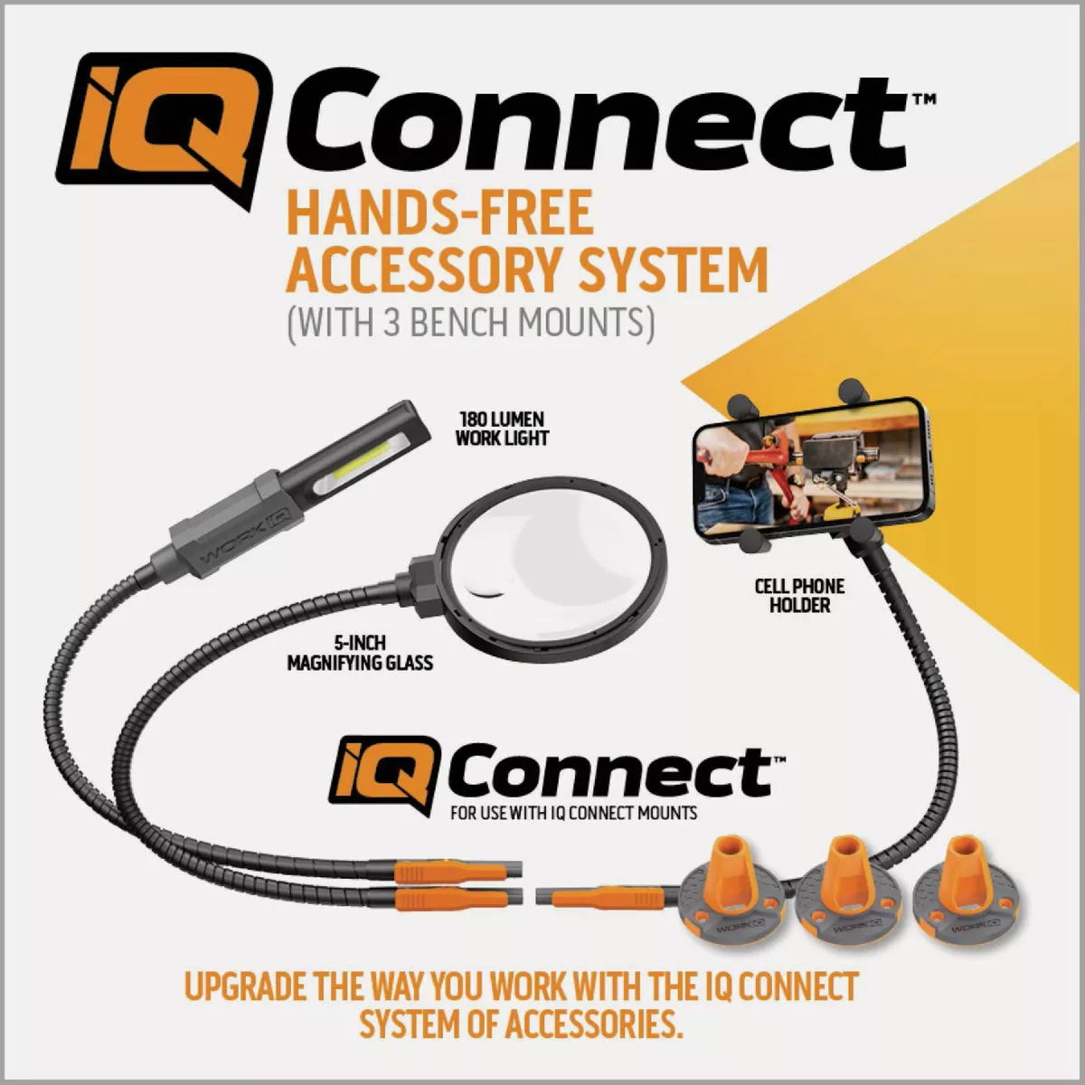 IQ Connect Hands-Free Accessory System with (3) Bench Mounts | Do it Best