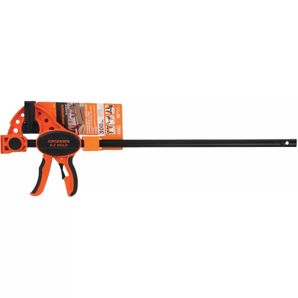 Jorgensen E-Z HOLD 18 In. Medium-Duty Expandable One-Hand Bar Clamp ...