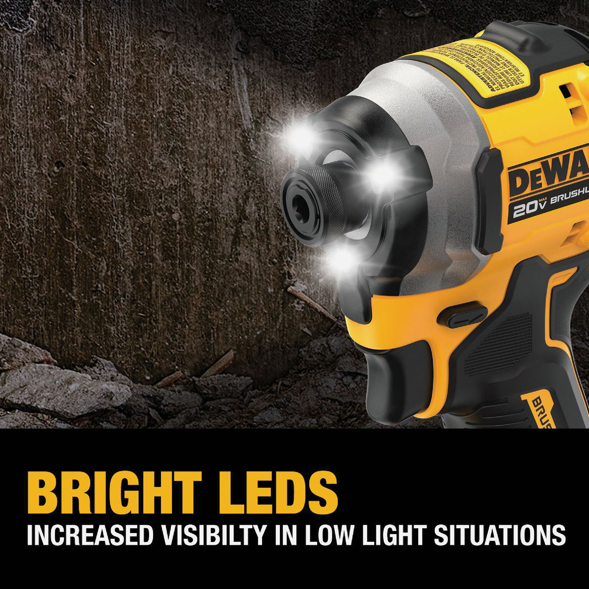 DEWALT ATOMIC 20V MAX Brushless 1/4 In. Cordless Impact Driver Kit with ...