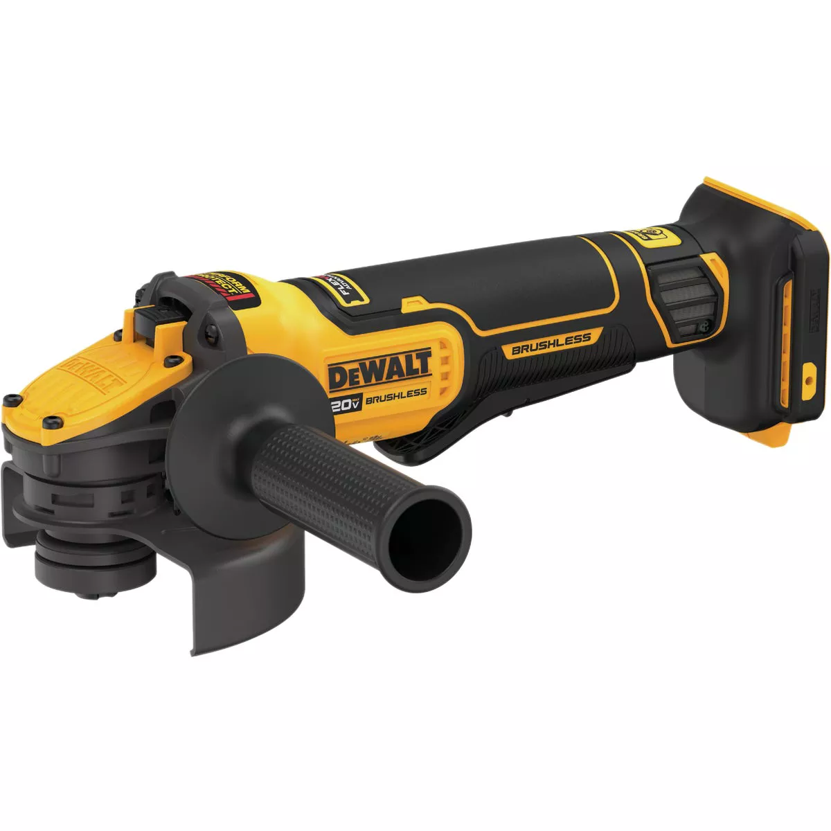 DEWALT 20V MAX 4-1/2 In. / 5 In. Brushless Cordless Angle Grinder with Paddle Switch & FLEXVOLT ...