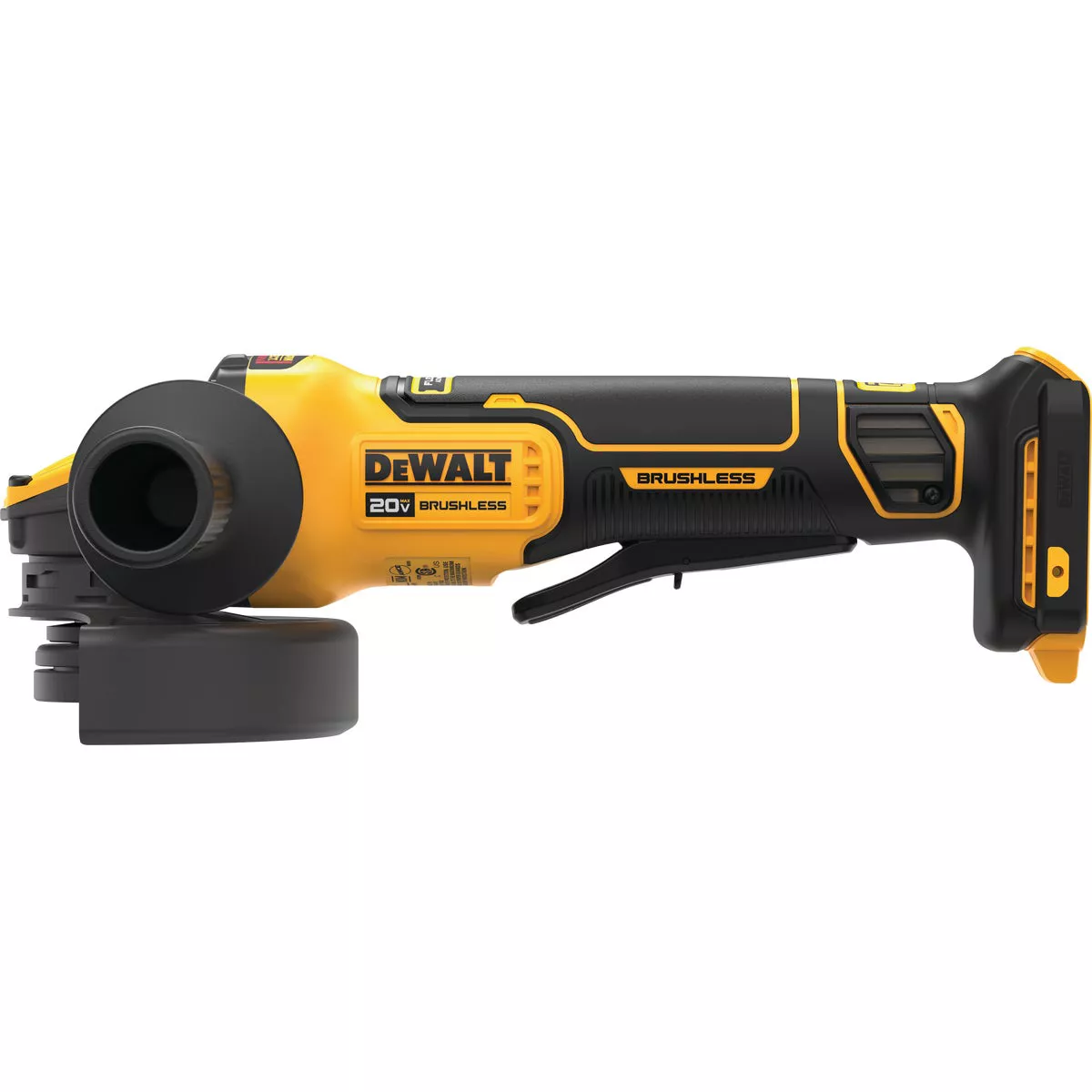 DEWALT 20V MAX 4-1/2 In. / 5 In. Brushless Cordless Angle Grinder with Paddle Switch & FLEXVOLT ...