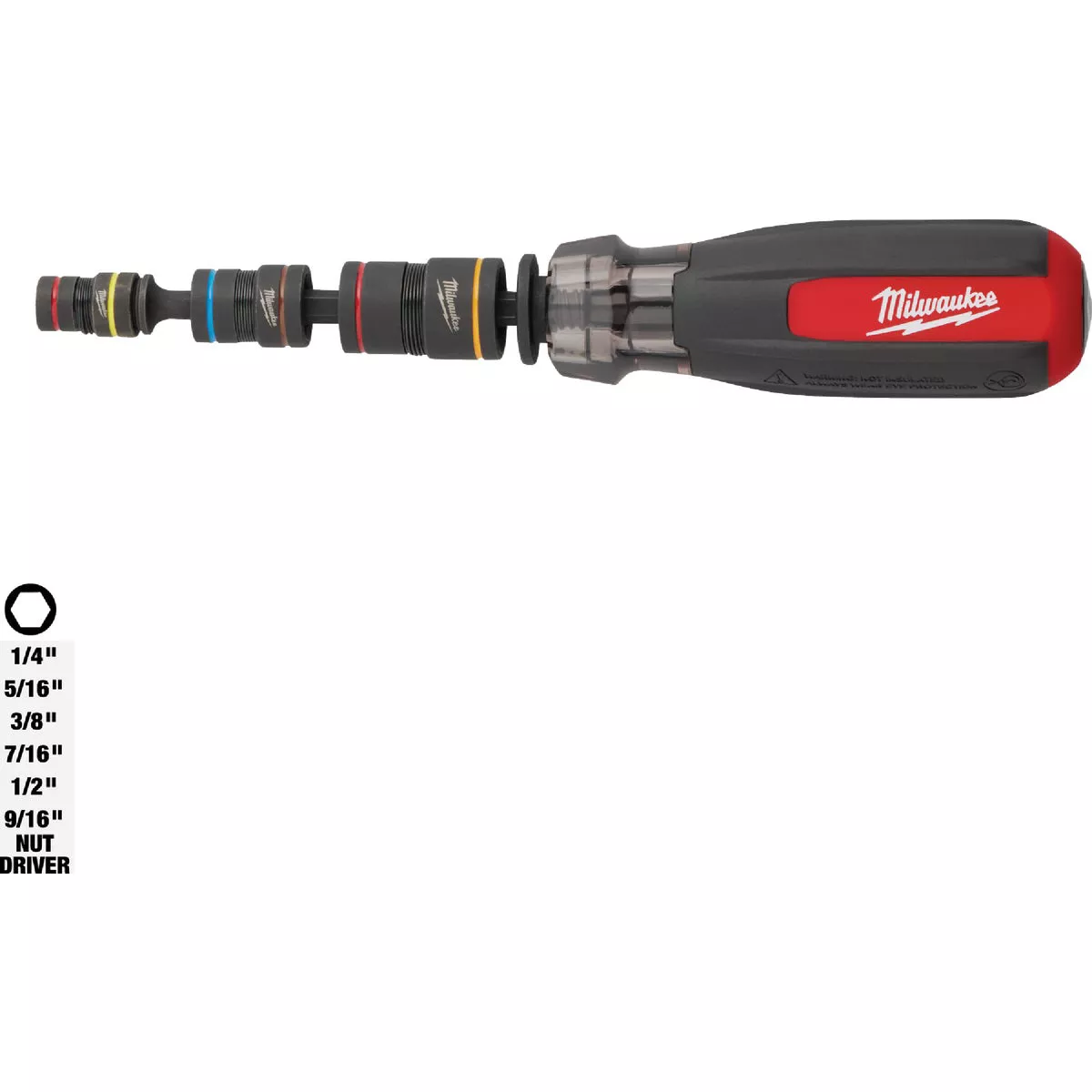 Milwaukee Multi-Nut Driver with SHOCKWAVE Impact Duty Magnetic Nut ...