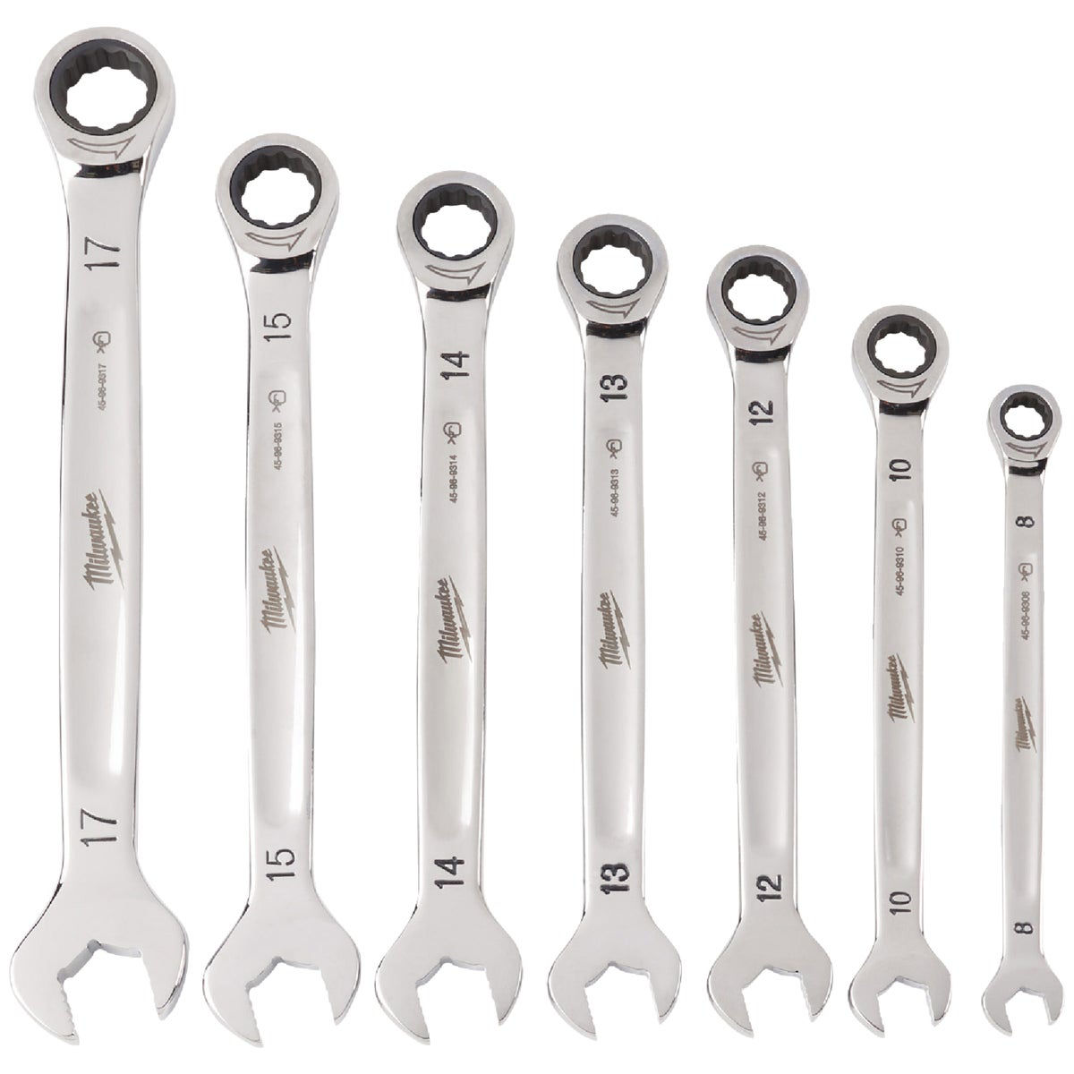 Milwaukee Metric 12-Point Ratcheting Combination Wrench Set (7-Piece ...