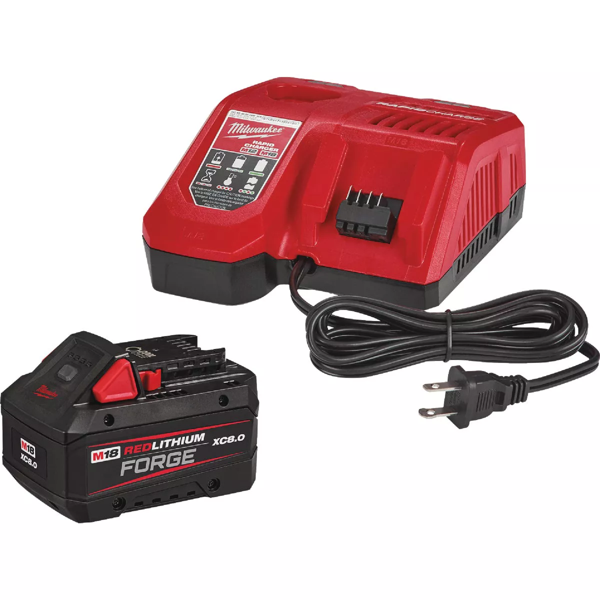 Milwaukee M18 REDLITHIUM FORGE Lithium-Ion High Output XC 8.0 Ah ...