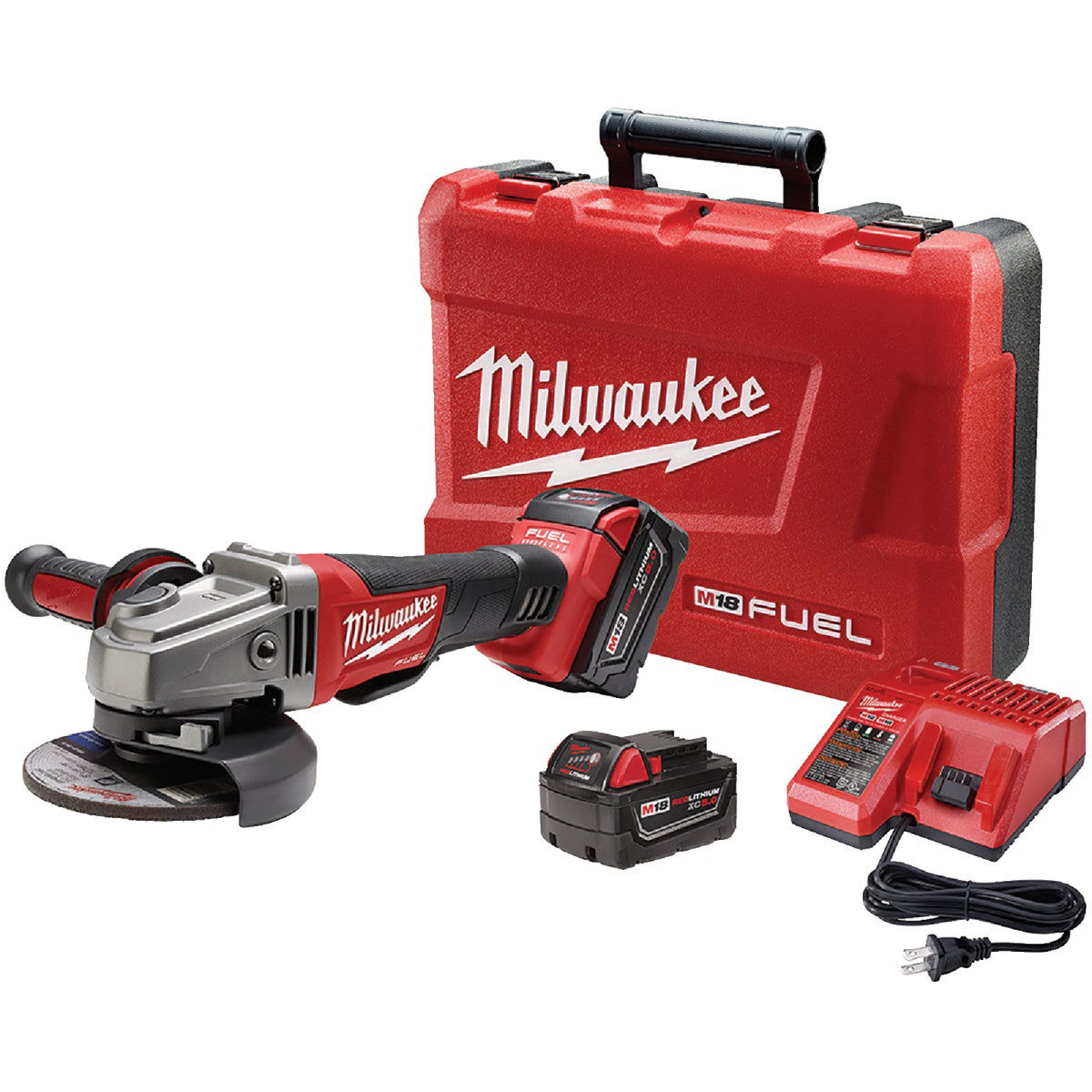 Milwaukee M18 FUEL 4-1/2 In / 5 In. Brushless Cordless Angle Grinder ...