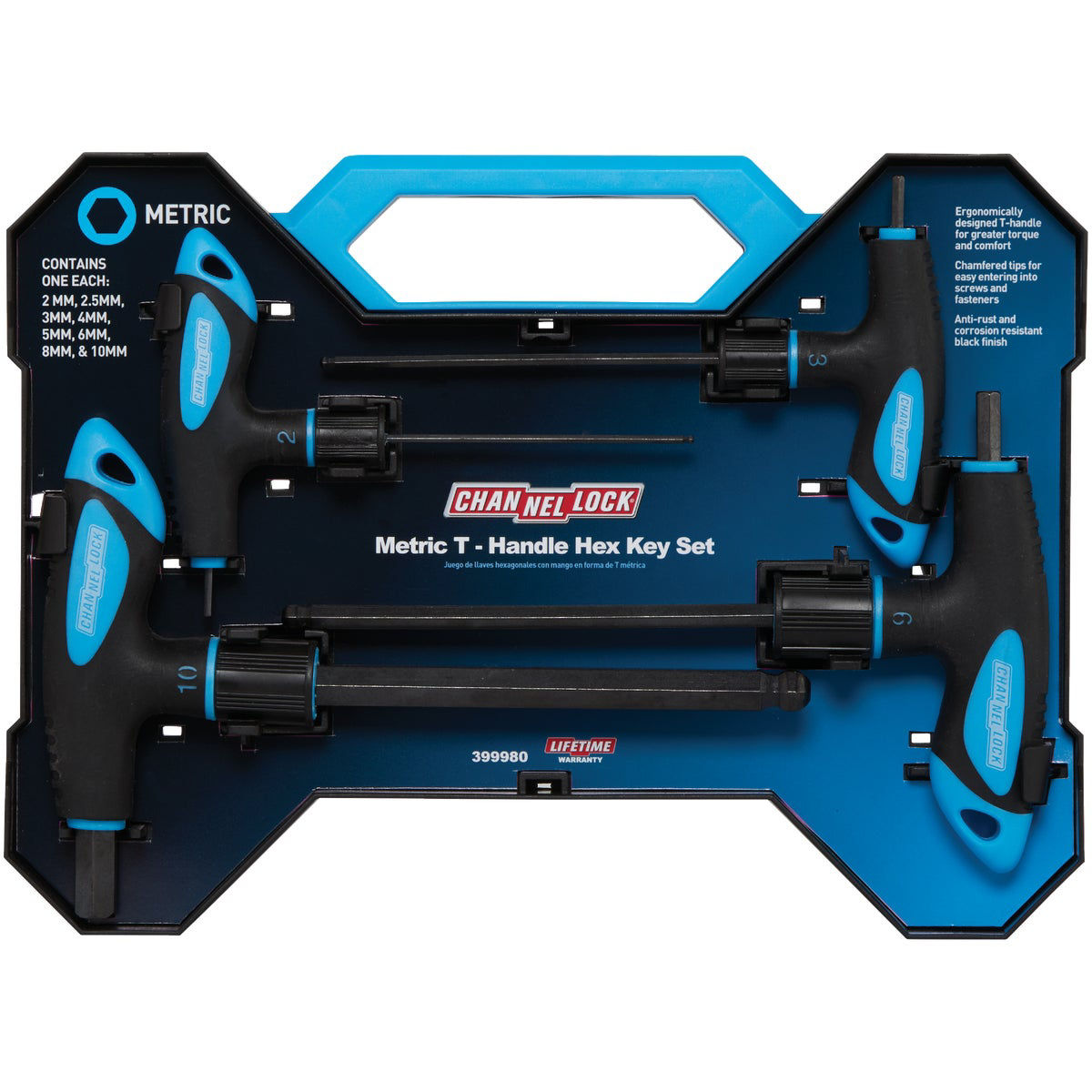 Channellock Metric T-Handle Ball-End Hex Key Set, 8-Piece | Do it Best