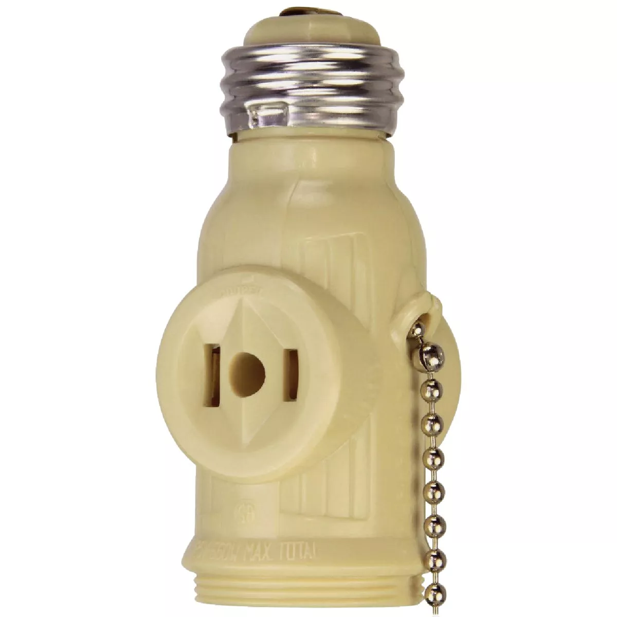Eaton 660W 125V Ivory Pull Chain Light Socket Adapter | True Value Hardware