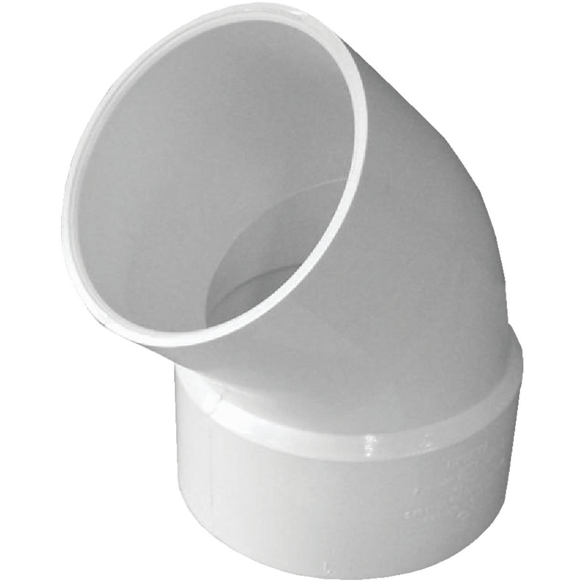 IPEX 3 In. SDR 35 45 Deg. PVC Sewer and Drain Street Elbow (1/8 Bend ...