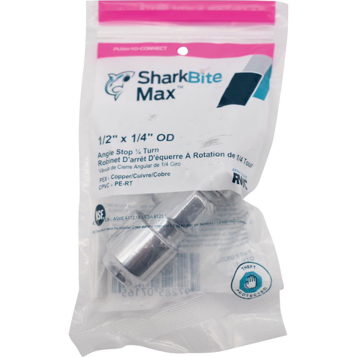 SharkBite 1/2 In. SB X 1/4 In. OD Quick Connect Angle Valve | Do it Best