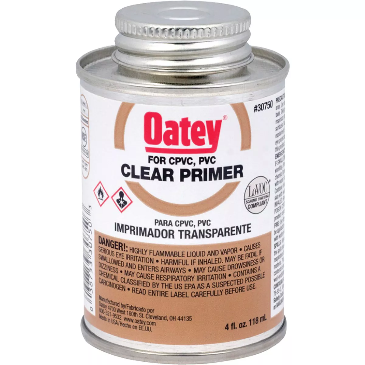 Oatey 4 Oz. Clear Pipe and Fitting Primer for PVC/CPVC | Do it Best