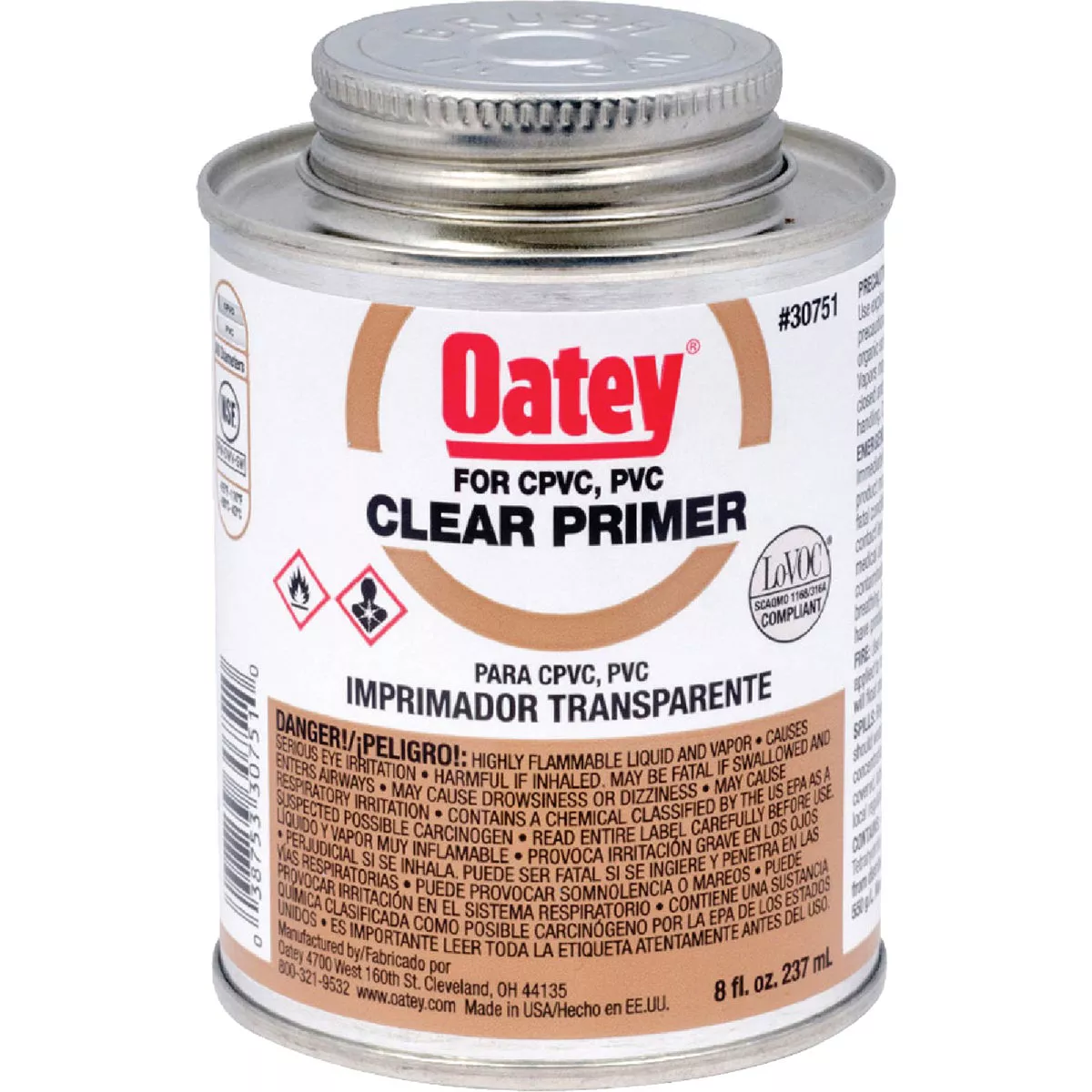 Oatey 8 Oz. Clear Pipe and Fitting Primer for PVC/CPVC | Do it Best