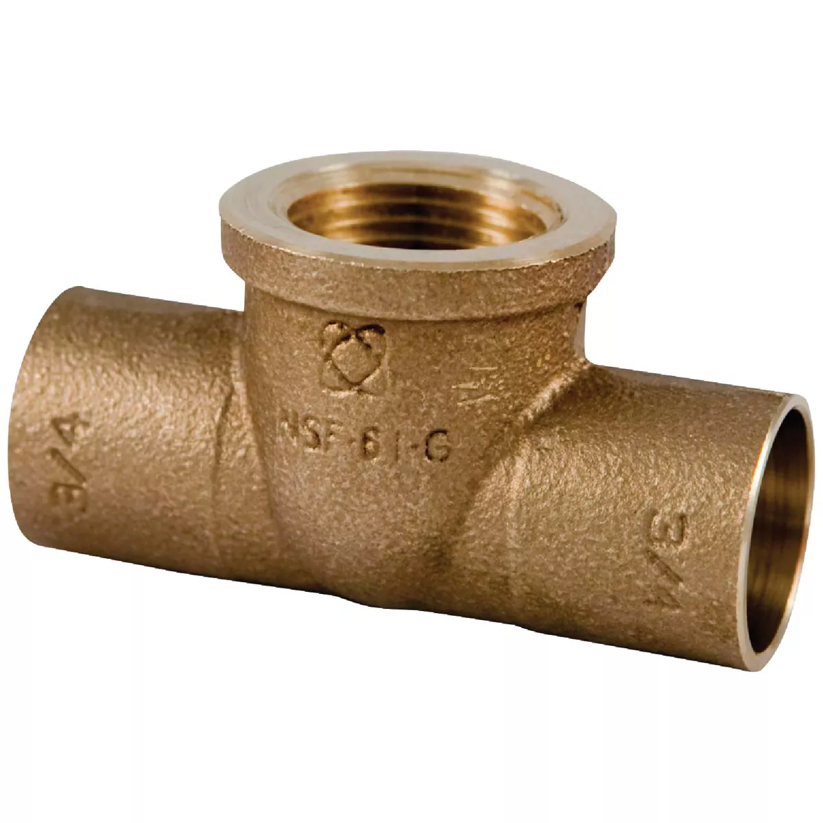 NIBCO 3/4 In. C x 3/4 In. C x 3/4 In. F Brass Low Lead Reducing Copper ...
