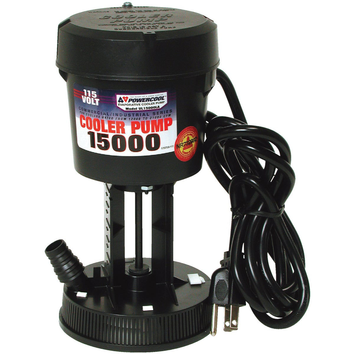Dial 115V 12,000 to 21,000 CFM/505 GPH Industrial Evaporative Cooler ...