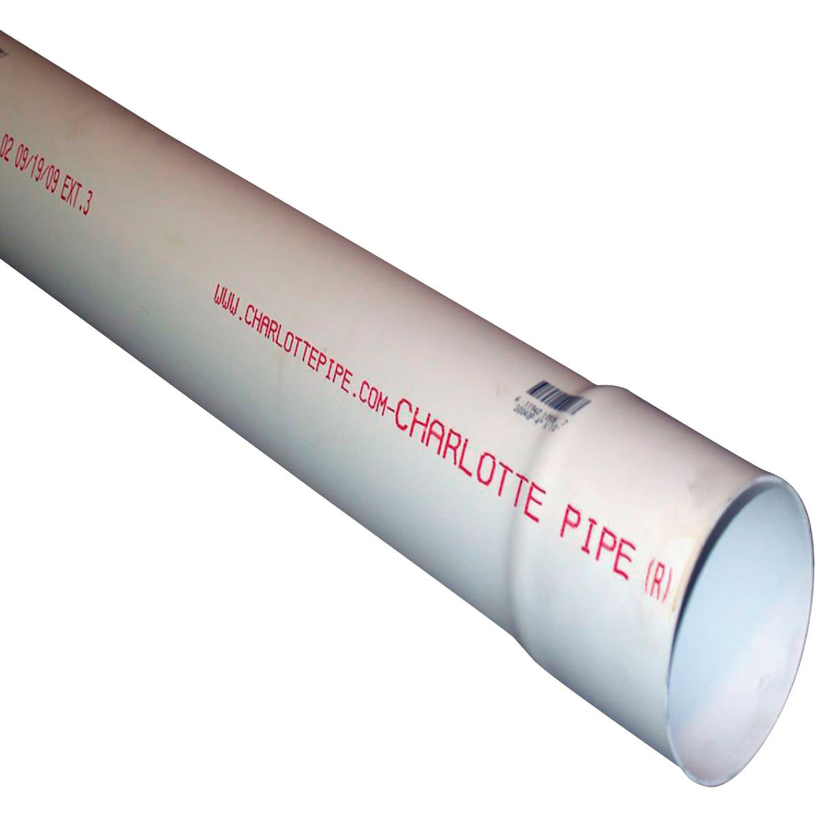 Charlotte Pipe 3 In. x 10 Ft. Solid PVC Drain and Sewer Pipe, Belled ...