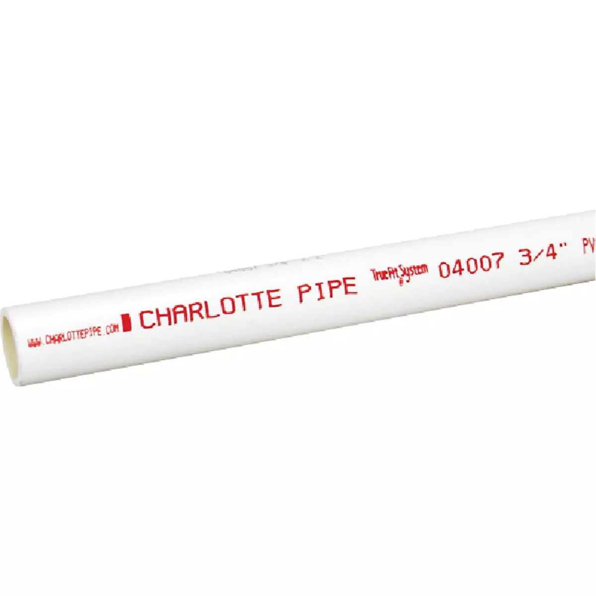 Charlotte Pipe 3/4 In. x 20 Ft. Cold Water Schedule 40 PVC Pressure 40 ...