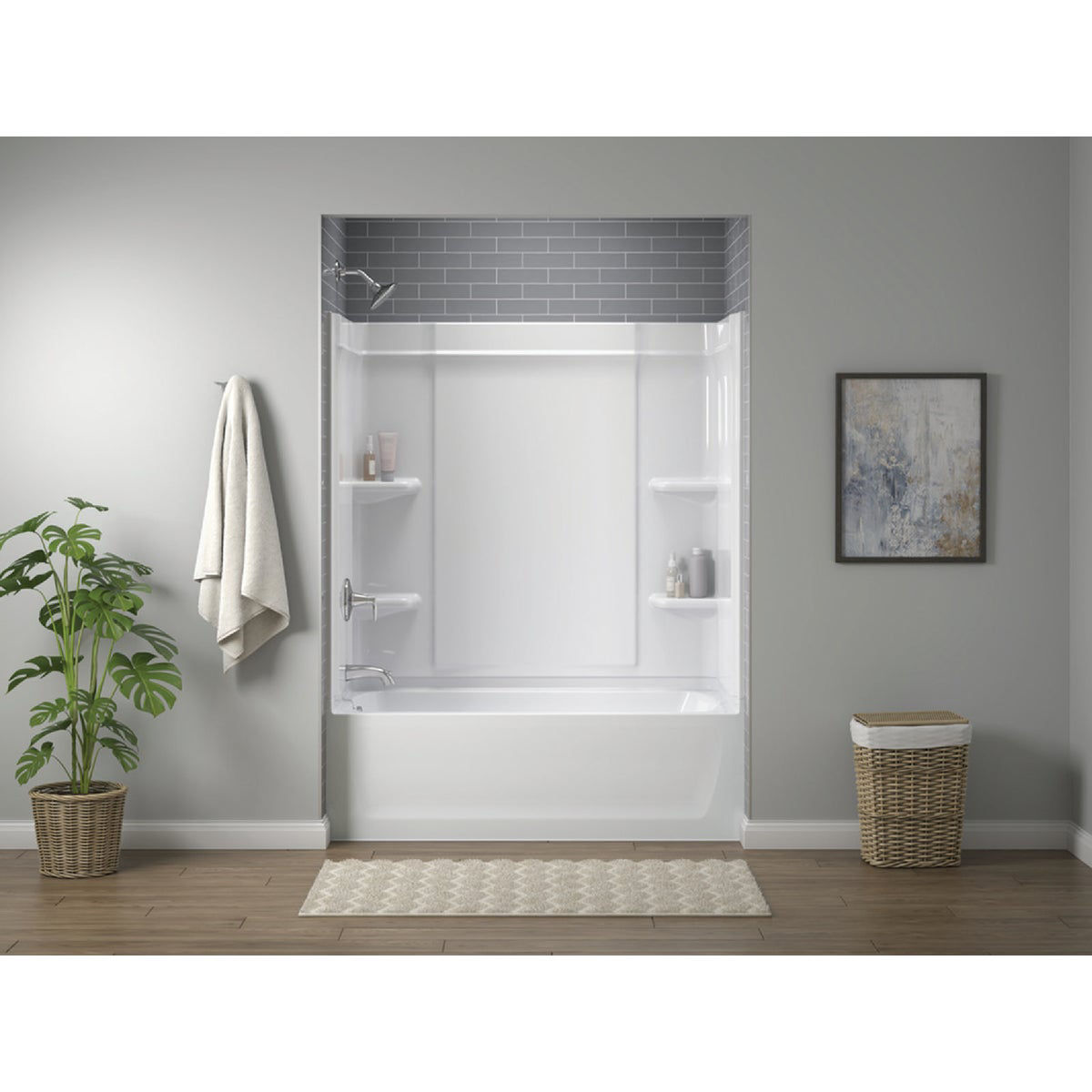 Sterling Ensemble Medley 60 In. L x 30 In. W x 55 In. H 3-Piece Tub ...