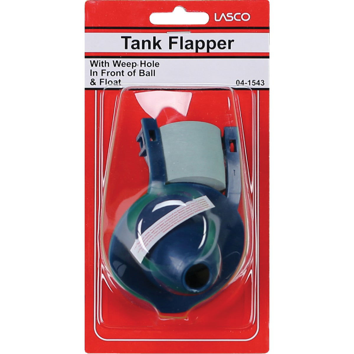 Lasco Universal Vinyl Flapper with Weep Hole and Float and Chain | Do ...