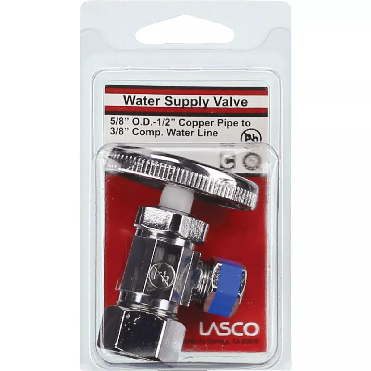 Lasco 5/8 In. Comp Inlet x 3/8 In. Comp Outlet Multi-Turn Style Angle ...