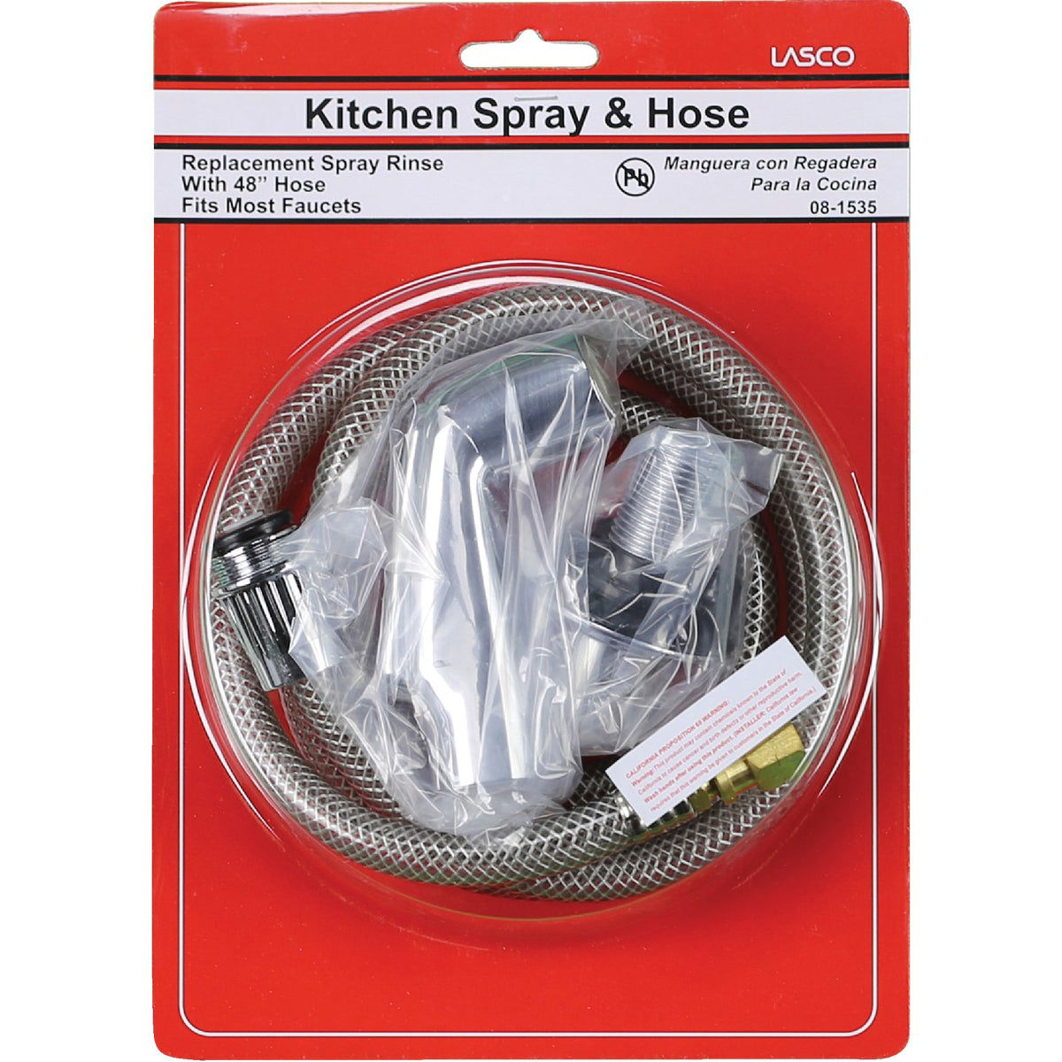 Lasco 48 In. Chrome Spray Head with Hose Sprayer | Do it Best