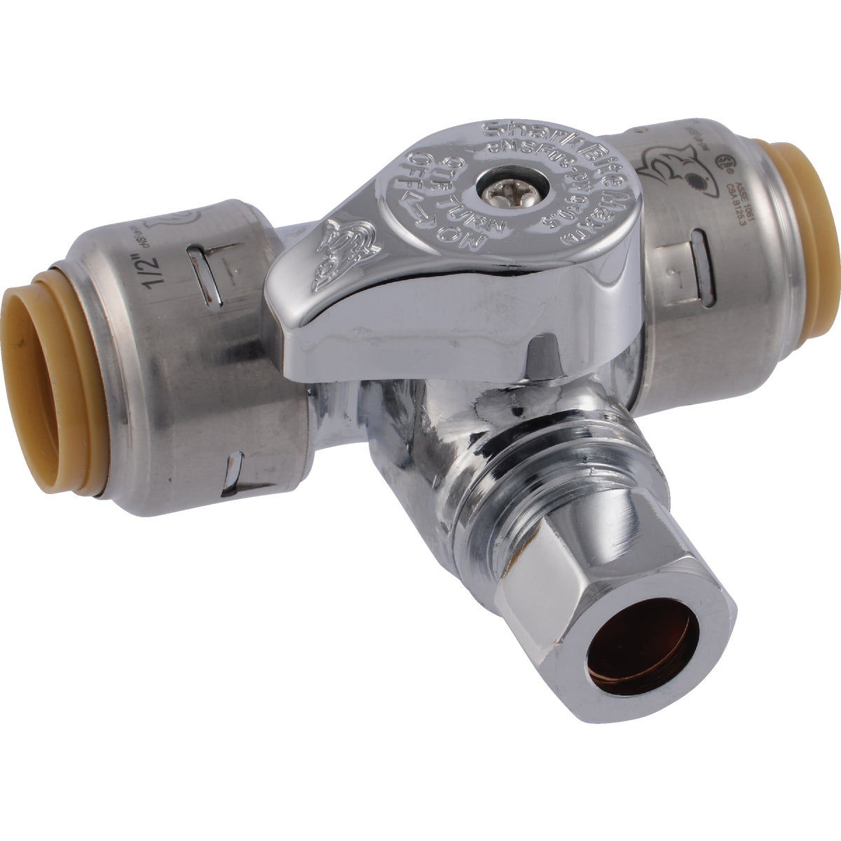 SharkBite 1/2 In. X 1/2 In. X 3/8 In. Push-to-Connect Stop Tee | Do it Best