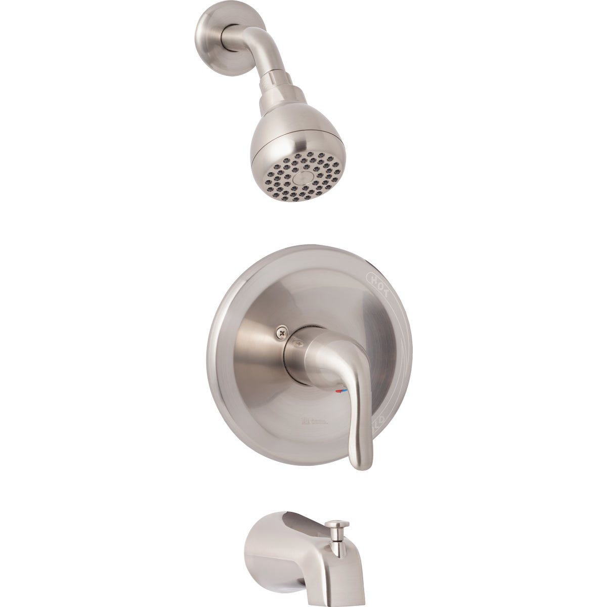 Home Impressions Brushed Nickel Single-Handle Metal Lever Tub & Shower ...
