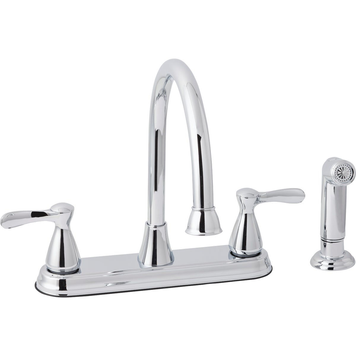 Home Impressions 2-Handle Tradtional Lever Kitchen Faucet with Side ...