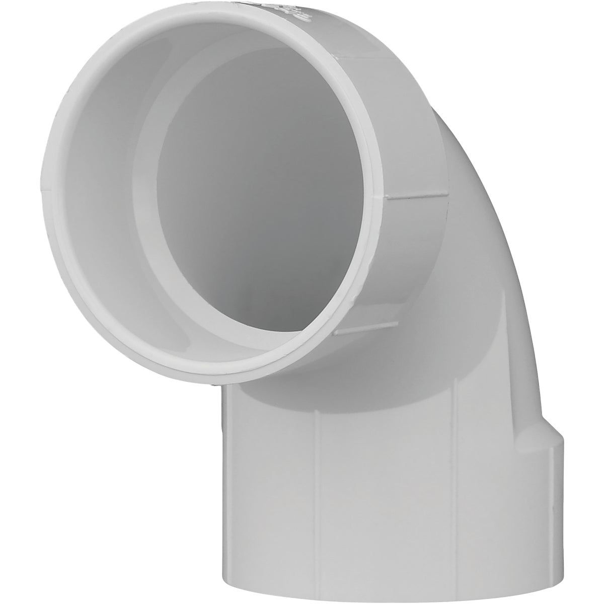 Charlotte Pipe 3 In. Schedule 40 90 Deg. Sanitary DWV PVC Elbow (1/4 ...