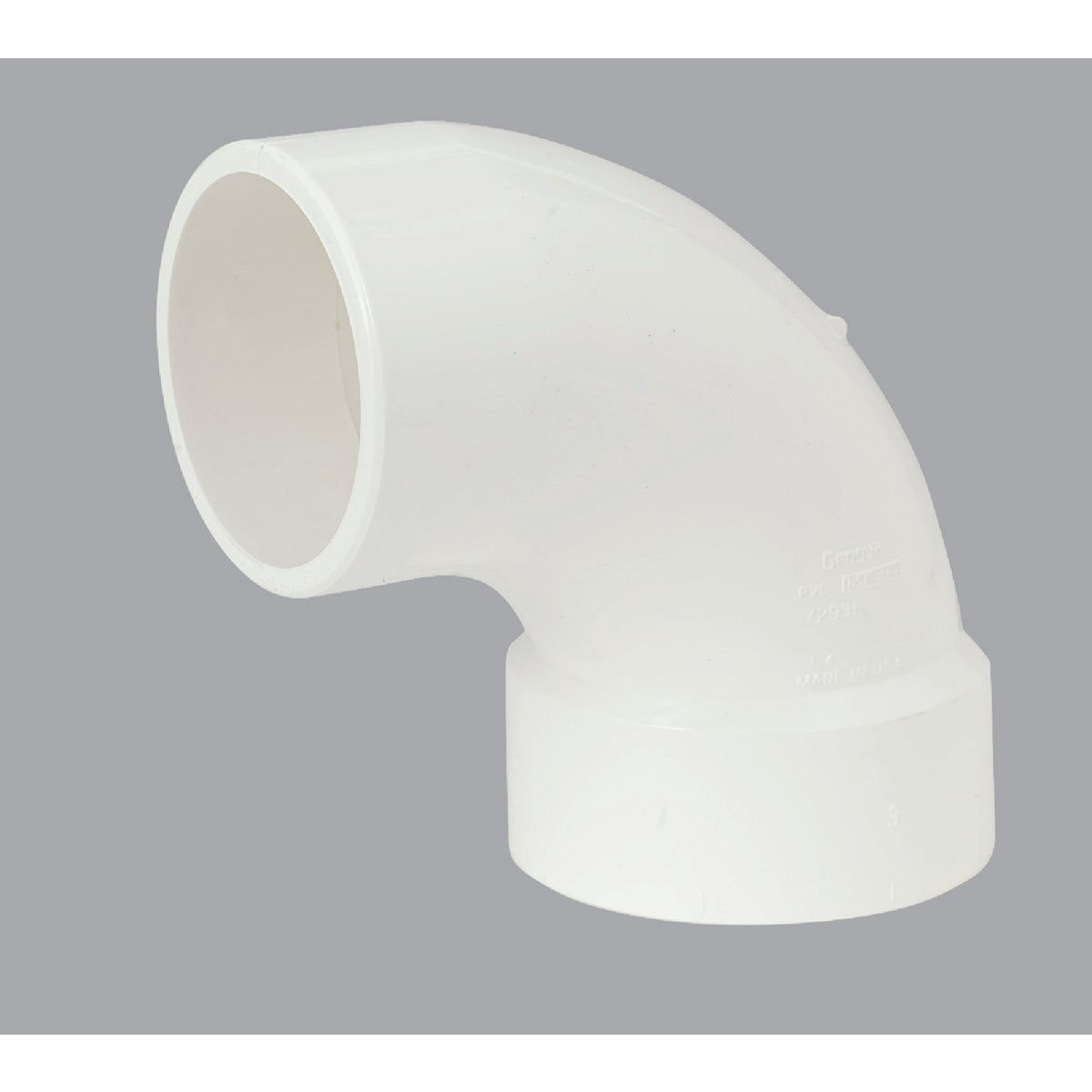 Charlotte Pipe 3 In. Schedule 40 90 Deg. DWV PVC Street Elbow (1/4 Bend ...