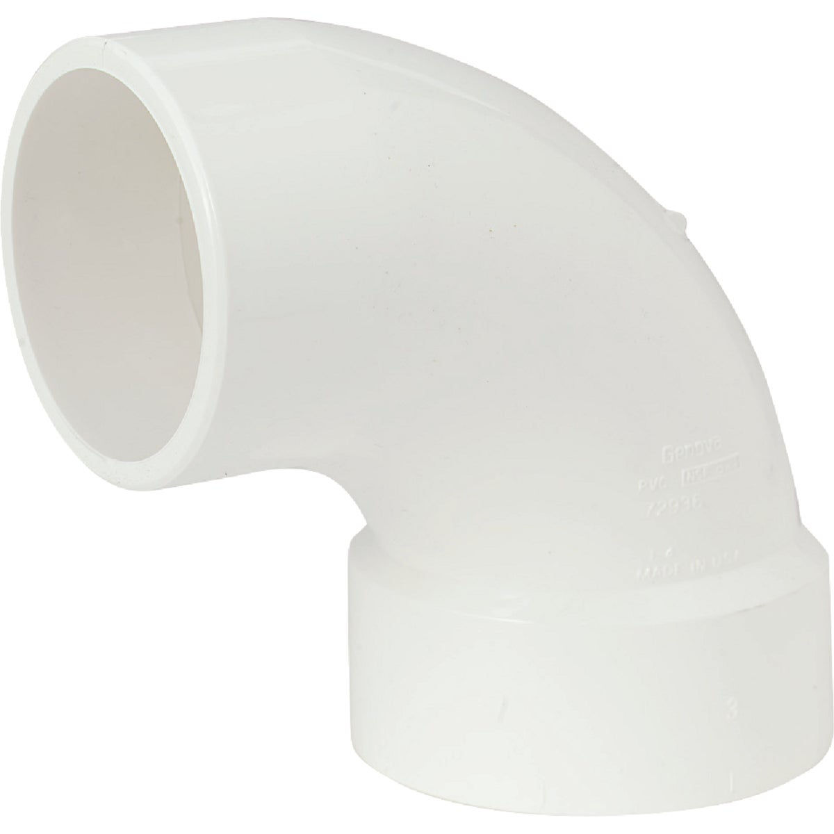 Charlotte Pipe 3 In. Schedule 40 90 Deg. DWV PVC Street Elbow (1/4 Bend ...