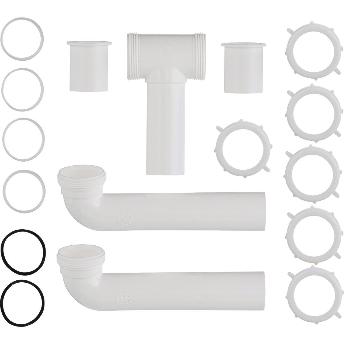 Keeney 1-1/2 In. x 16 In. White Polypropylene Center Outlet Waste | Do ...