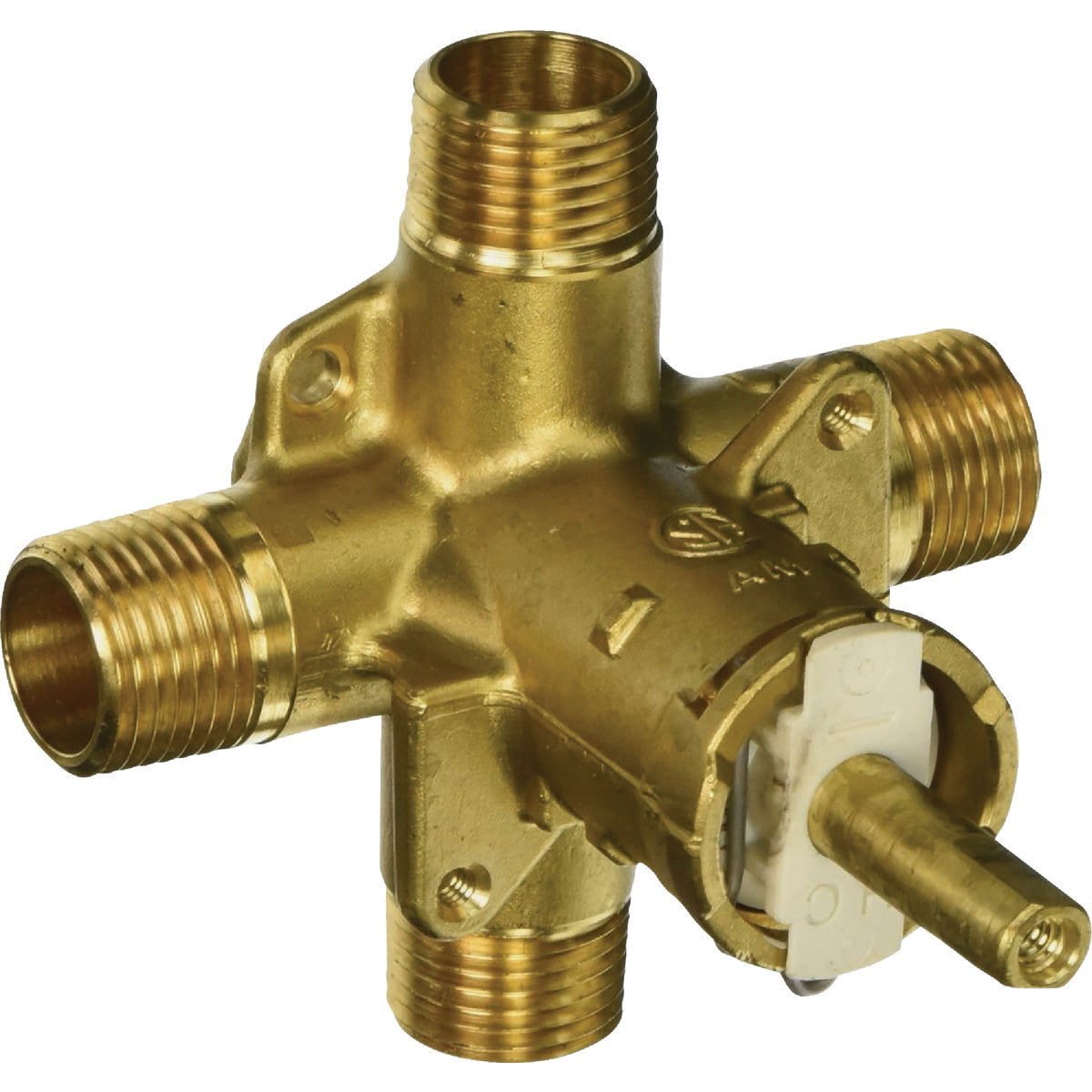 Moen Brass Rough-In Posi-Temp Pressure-Balancing Cycling Tub & Shower Valve with 1/2 In. IPS ...