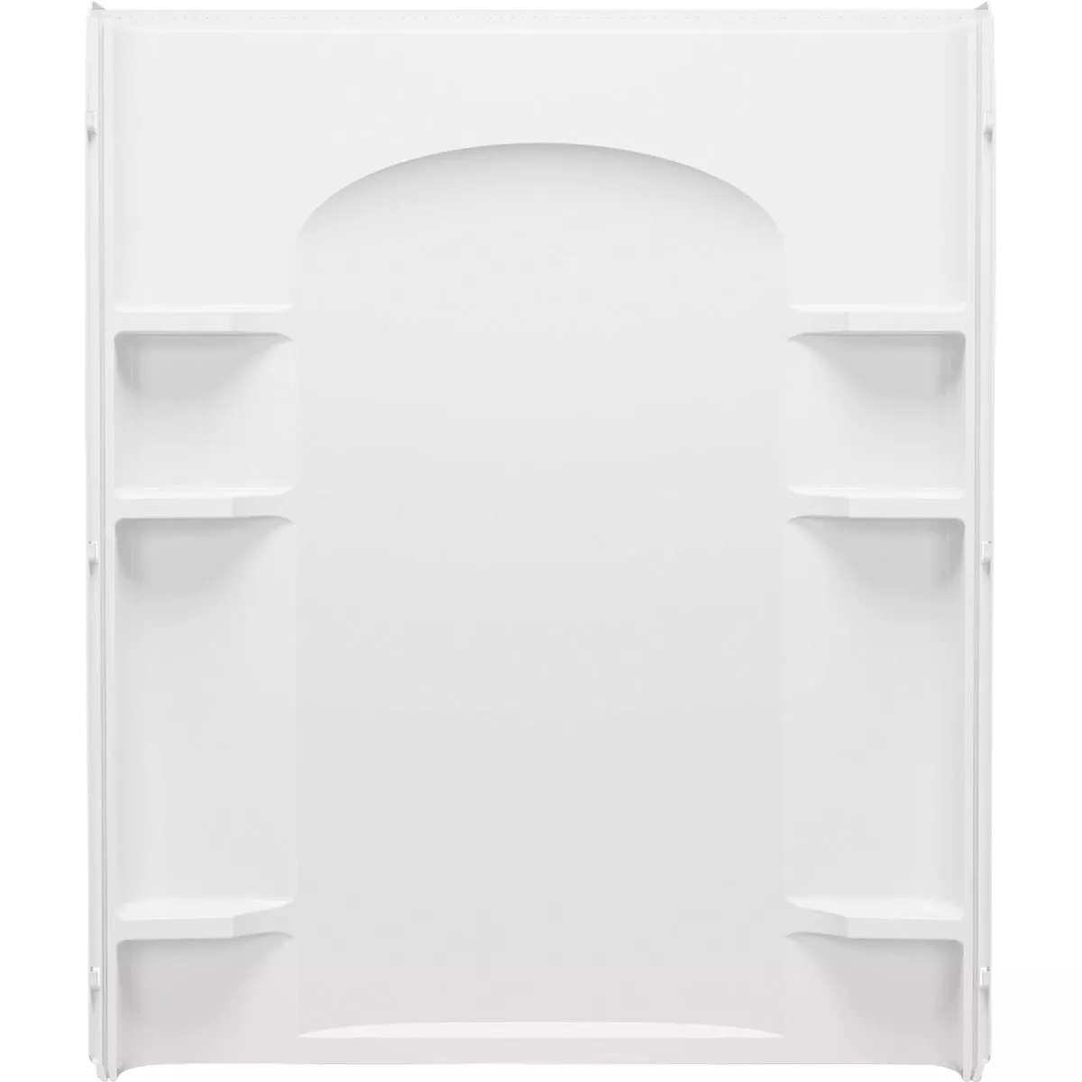 Sterling Ensemble 60 In. W. x 72-1/2 In. H. White Vikrell Shower Back ...
