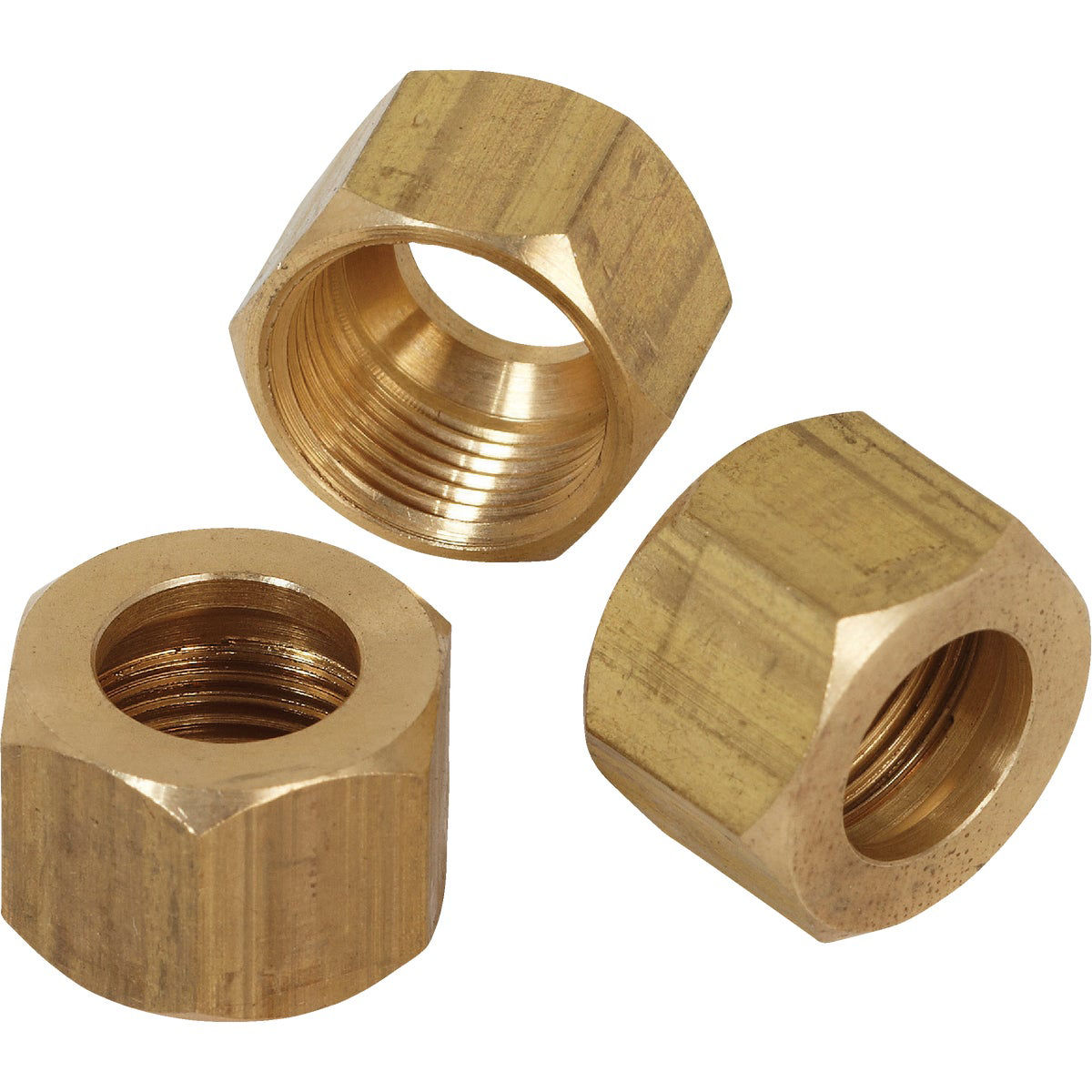 Do it 5/8 In. OD Brass Compression Nut (3-Pack) | Do it Best