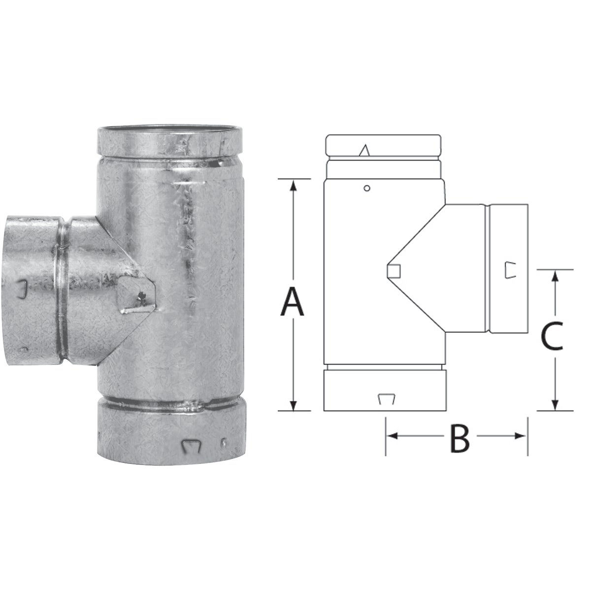 Gas Vent Tee | True Value Hardware
