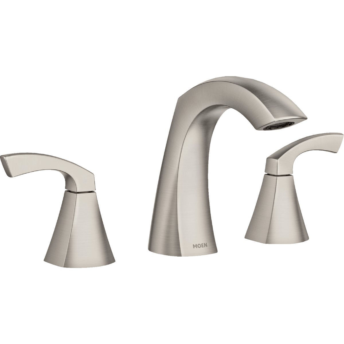 Moen Lindor Brushed Nickel 2-Handle Widespread Bathroom Faucet | Do it Best