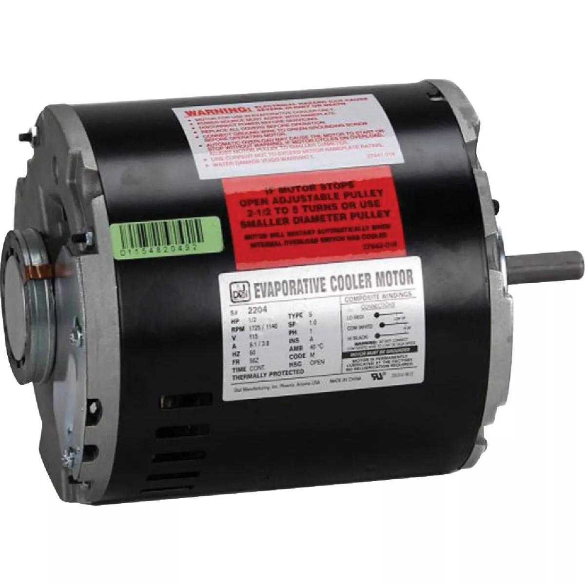 Dial 1/2 HP 2-Speed Residential Replacement Cooler Motor | Do it Best